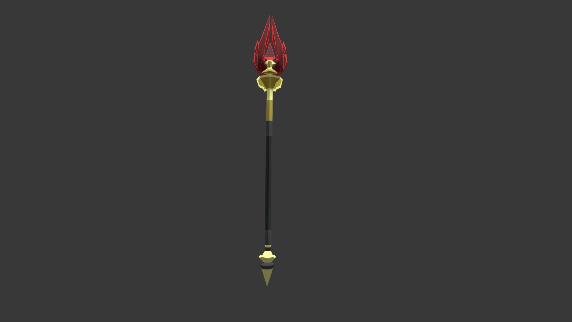 Staff of Homa spinning animation - 3D model by Kuwaiito (@Izanagee ...