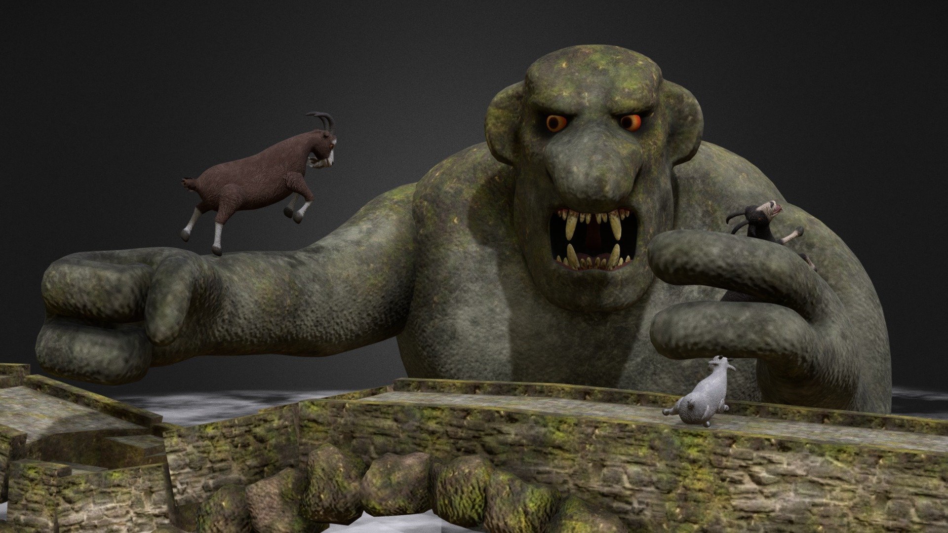 THREE_GOATS - 3D model by Jorgilla [3cd579a] - Sketchfab