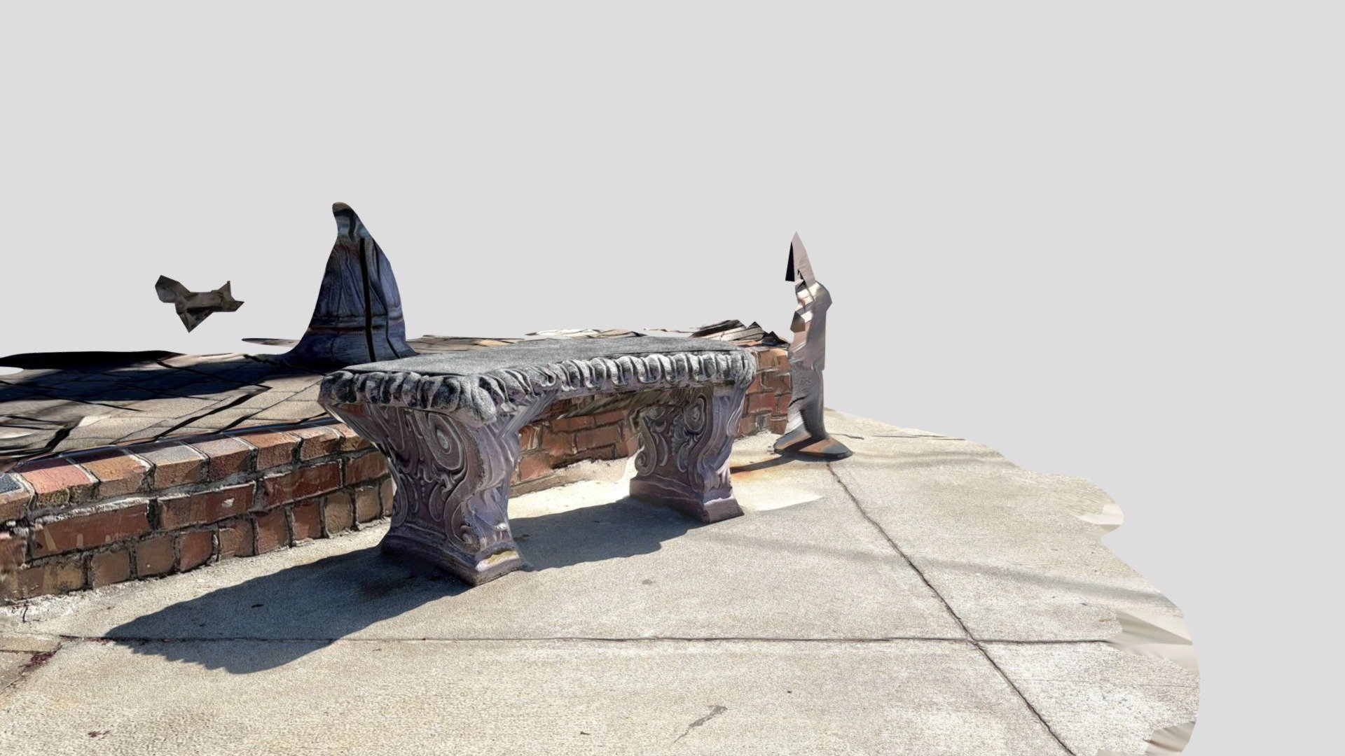 Stone Bench - Download Free 3D model by Brent.Bowers [3cd5d1f] - Sketchfab