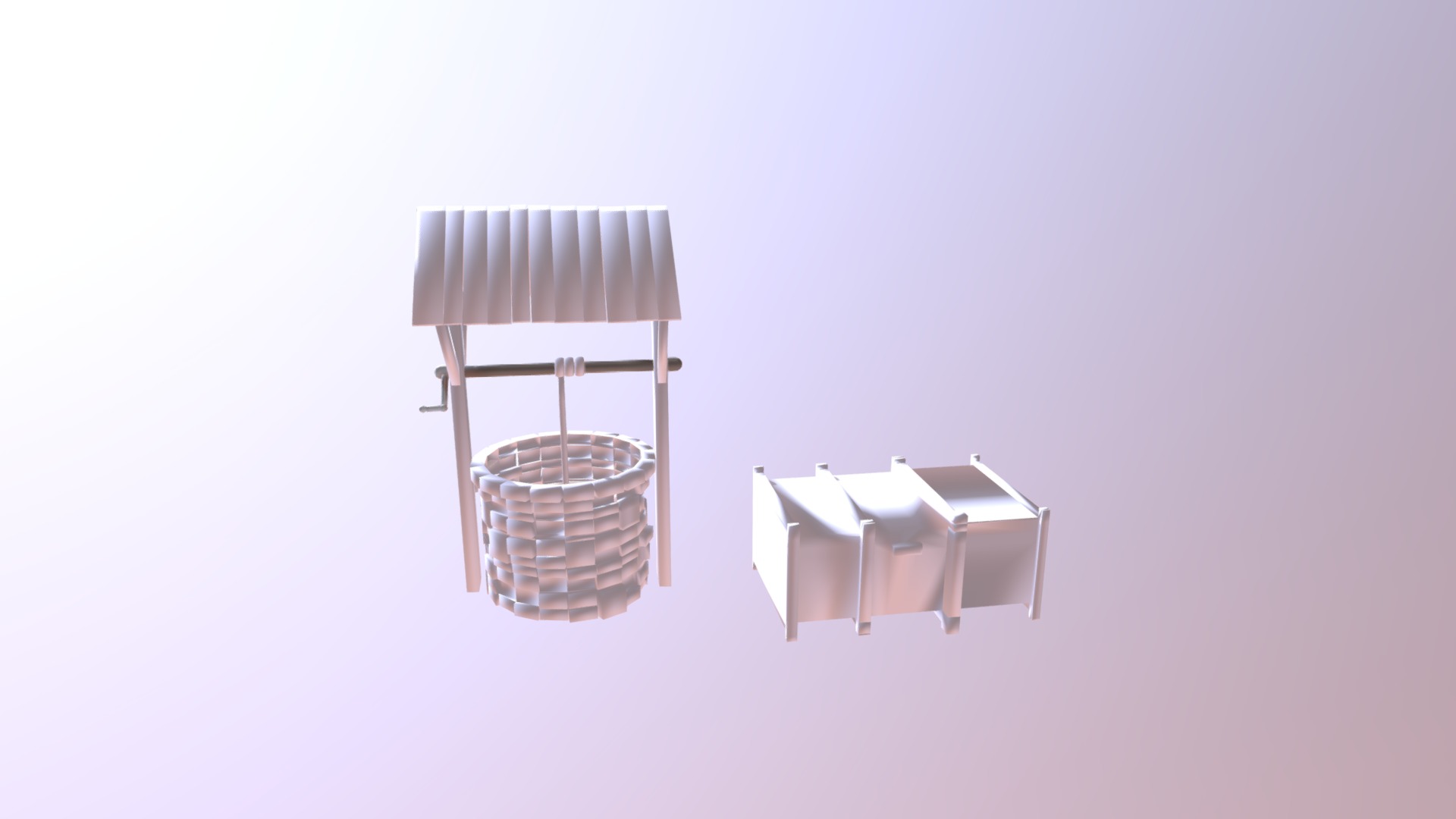 Well & Box - 3D model by Phoenixs [3cd6416] - Sketchfab