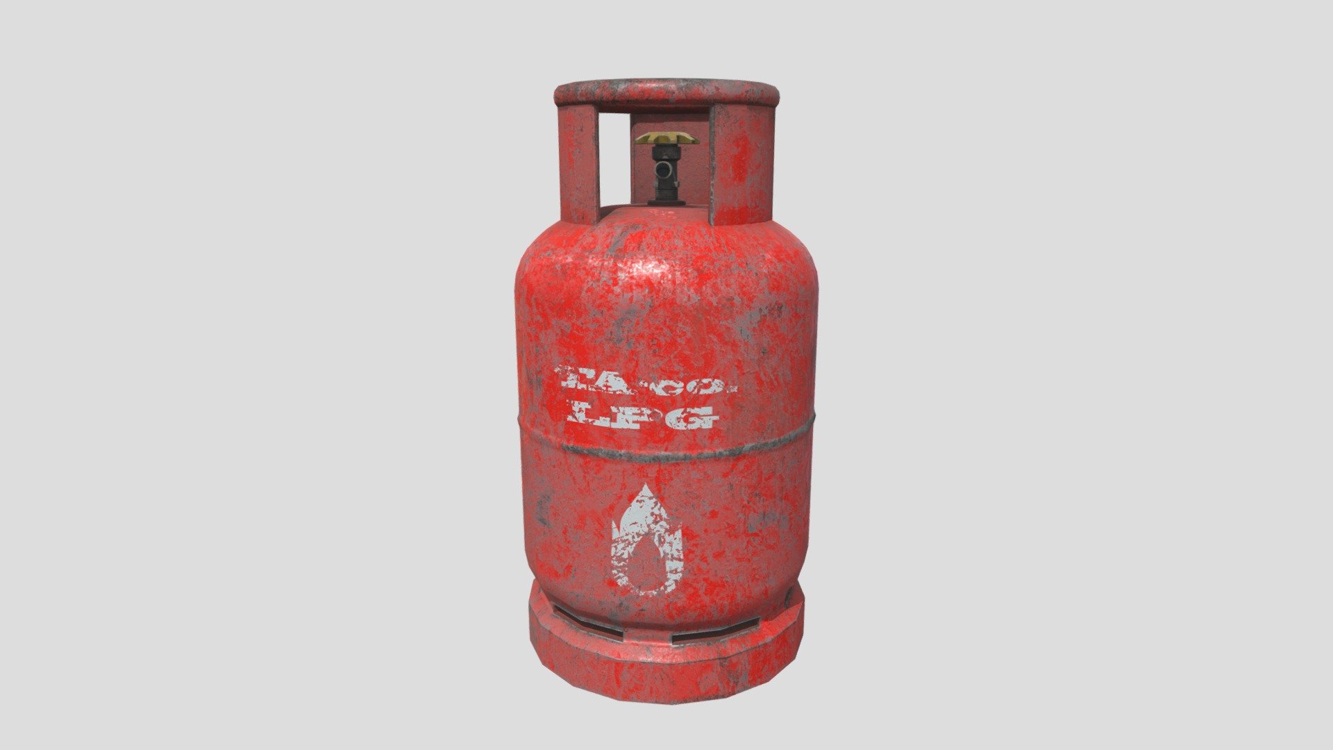 LPG Gas Tank - 3D model by Kenneth Ralph (@tacoice) [3cd6b4b] - Sketchfab