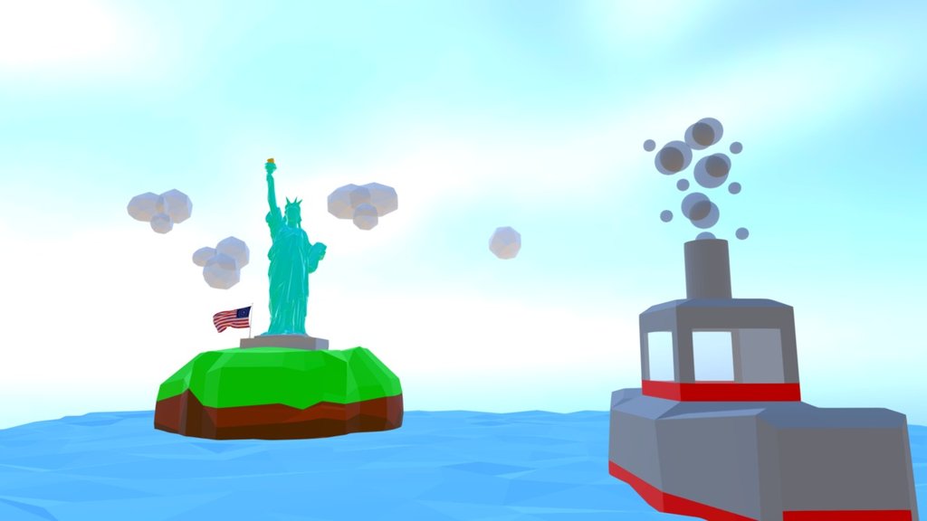 Ellis Island - Download Free 3D model by hellolucy2 [3cd765a] - Sketchfab