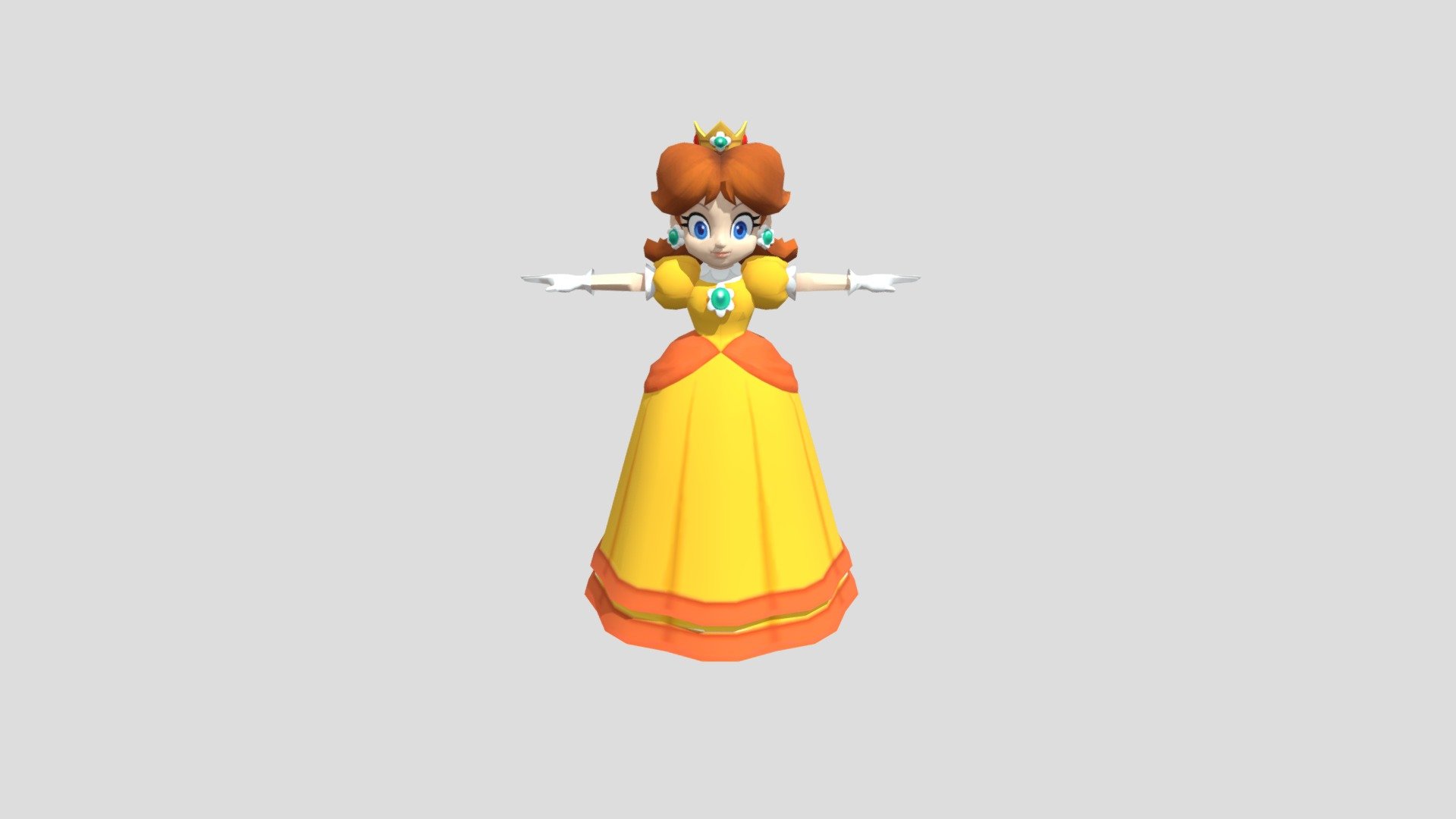 Daisy Dancing from Super Mario - Download Free 3D model by 3D by Renato ...