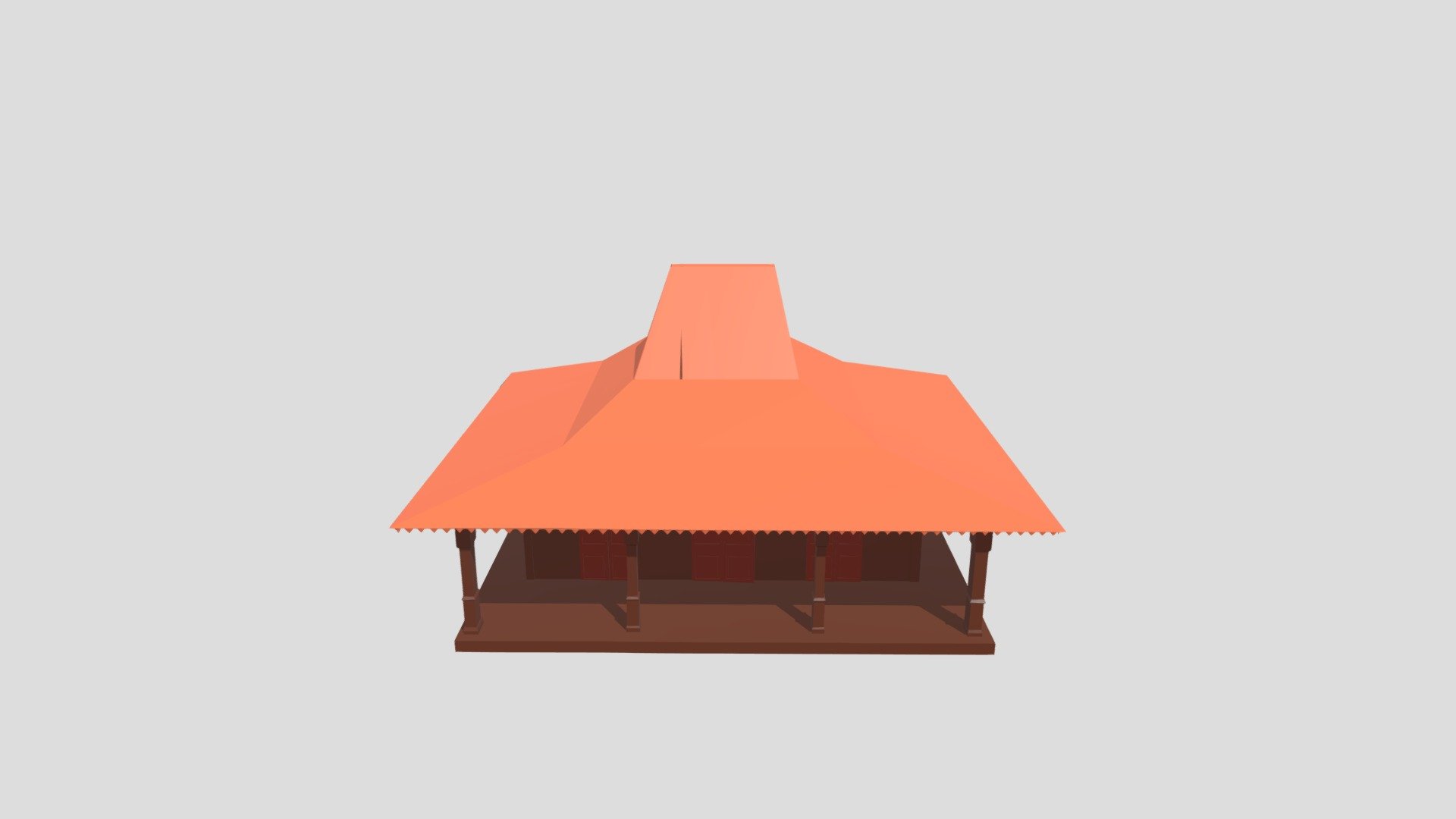 Rumah Joglo yogyakarta - 3D model by RafaRasendrya.R (@kubayarafa ...