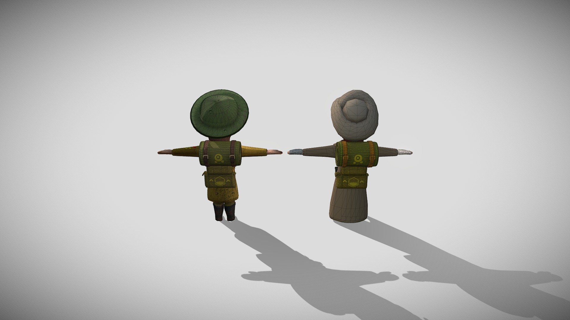 Player Characters in game (MAZE TRENCH) - 3D model by ...