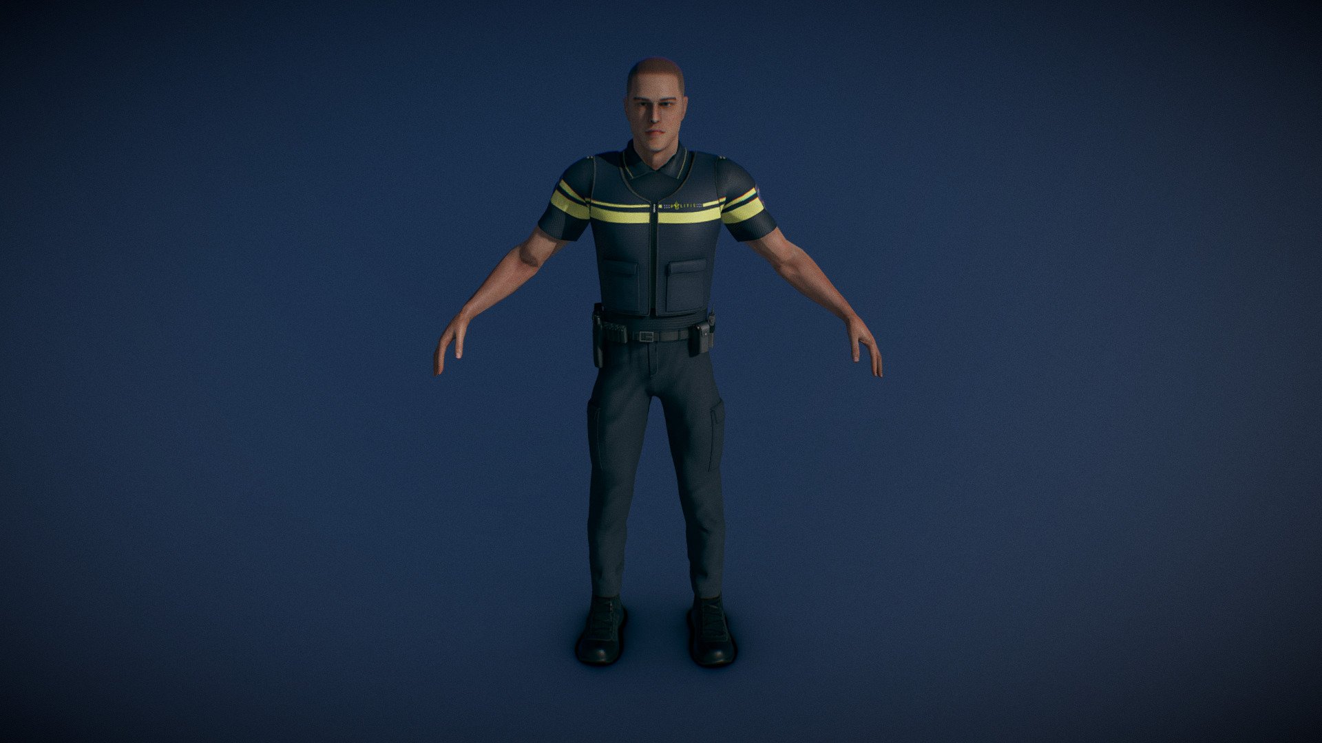 [UE4] Dutch Police Surveillant (Male) - Download Free 3D model by SanForge Studio (@SanForge ...