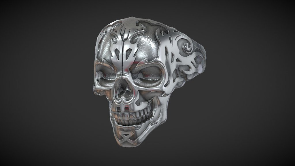 Skull Ring - 3D model by Jura (@Jurassik94) [3cdd652] - Sketchfab