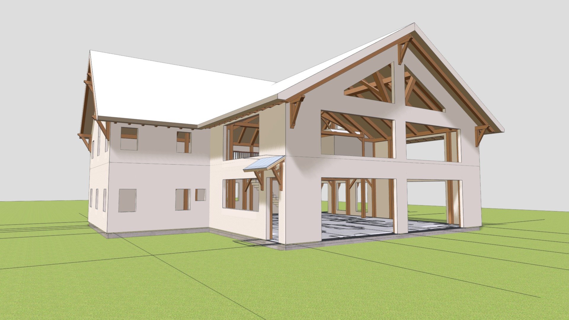 East Chatham Residence - 3D model by Hardwick Post & Beam (@HPandB ...