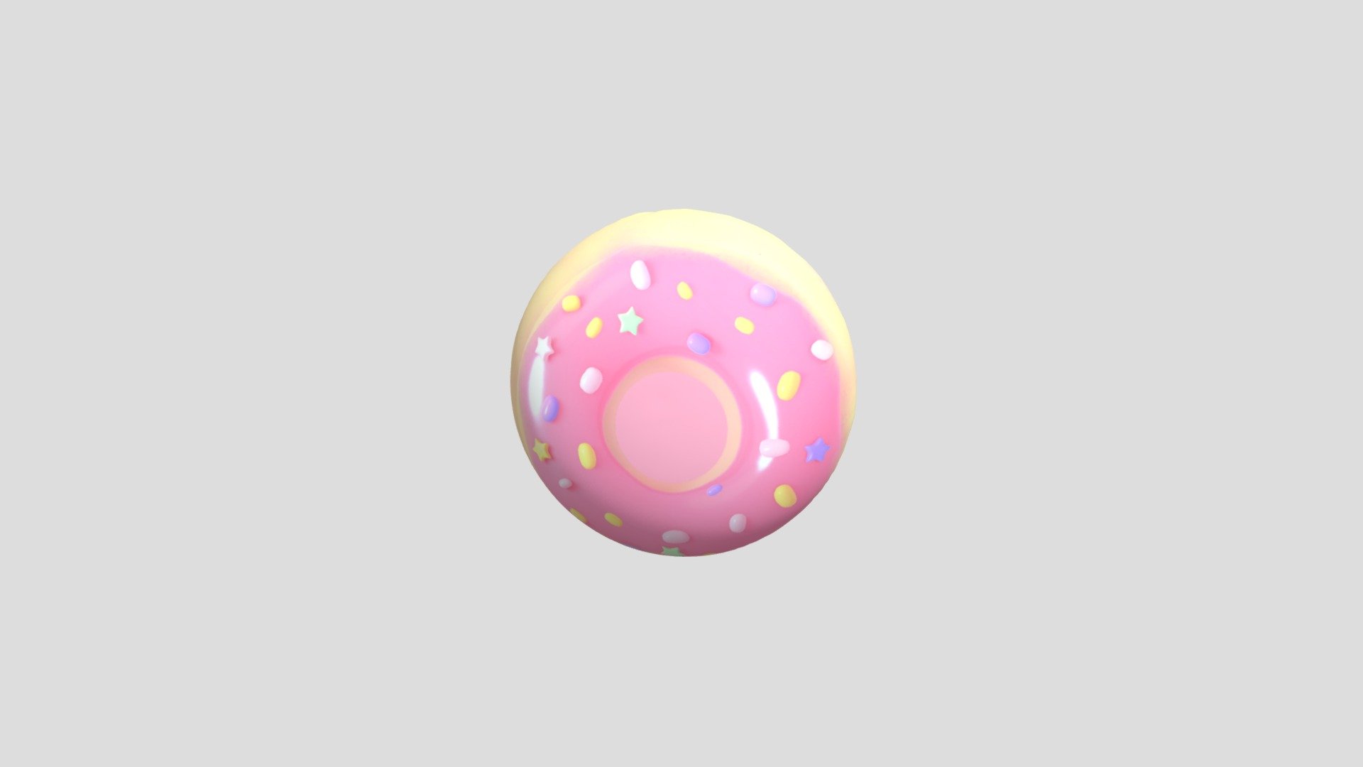 Donat 3d - 3D model by nayla1 [3ce2d62] - Sketchfab