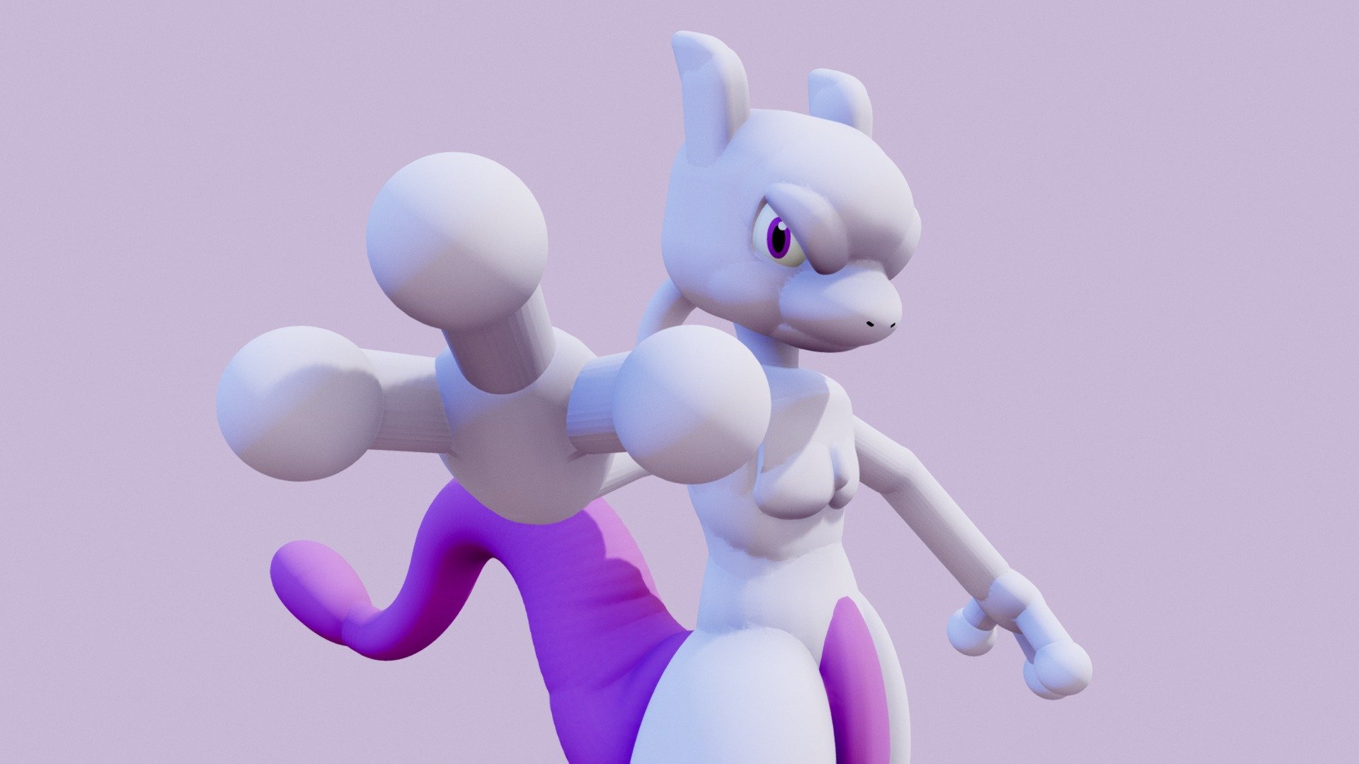Mewtwo - Download Free 3D model by Squirmy Worm (@squirmyworm064 ...