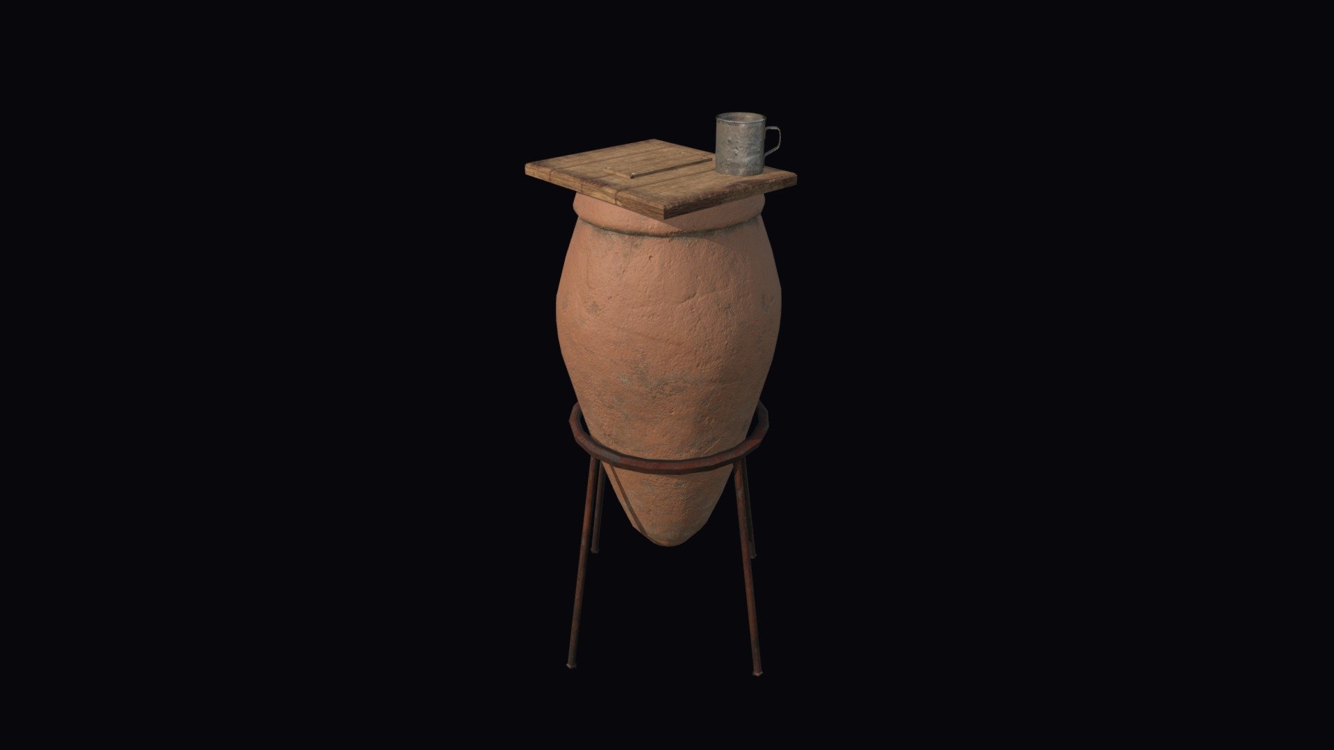 Popular water pottery - Download Free 3D model by sara El-sisi ...