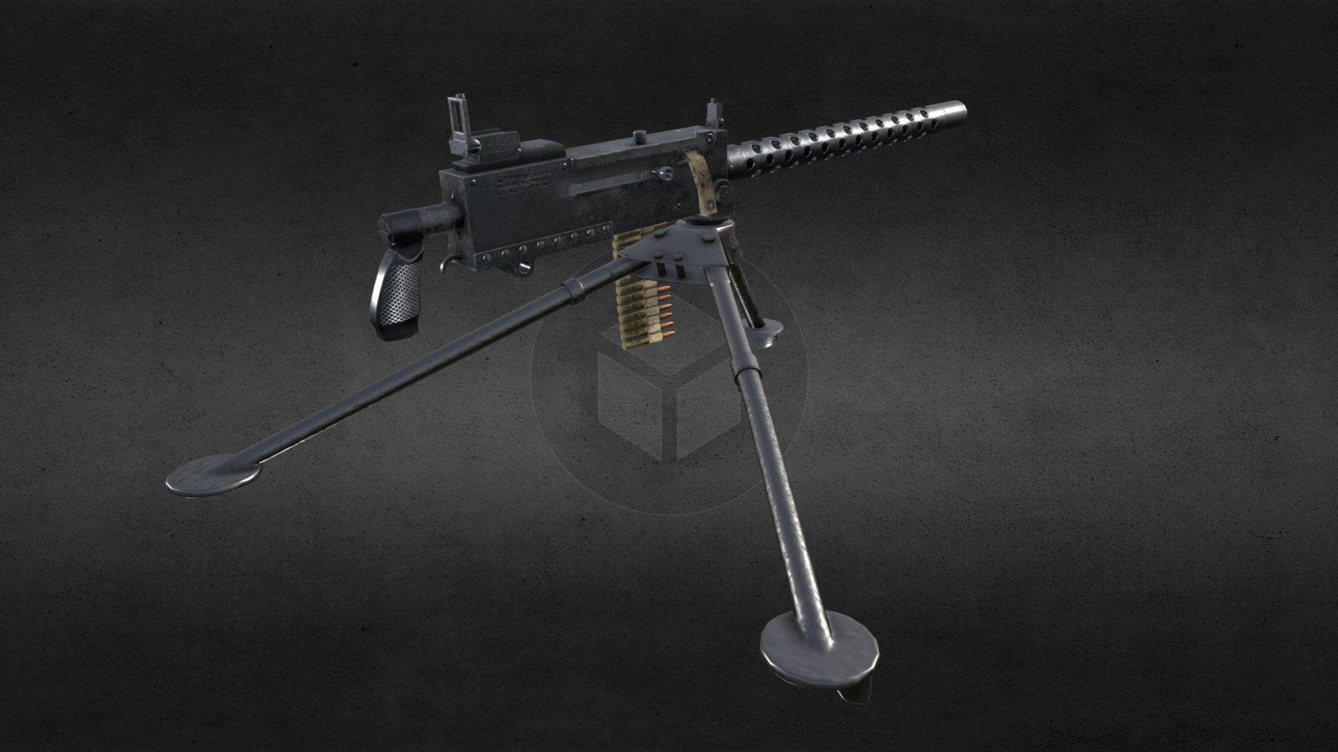 Browning M1919 Machinegun - 3D model by Kyle.Weaver [3ce4654] - Sketchfab