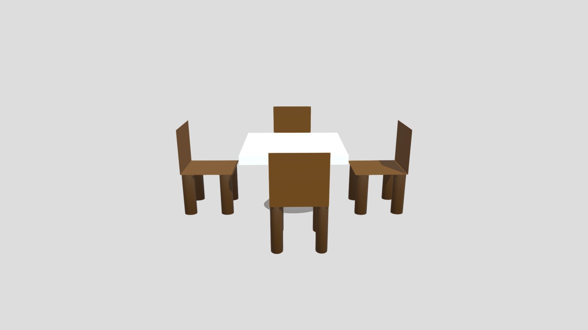 Restraunt Table And Chairs - Download Free 3D model by King 7AWEL (@King.7AWEL) [3ce6068 ...