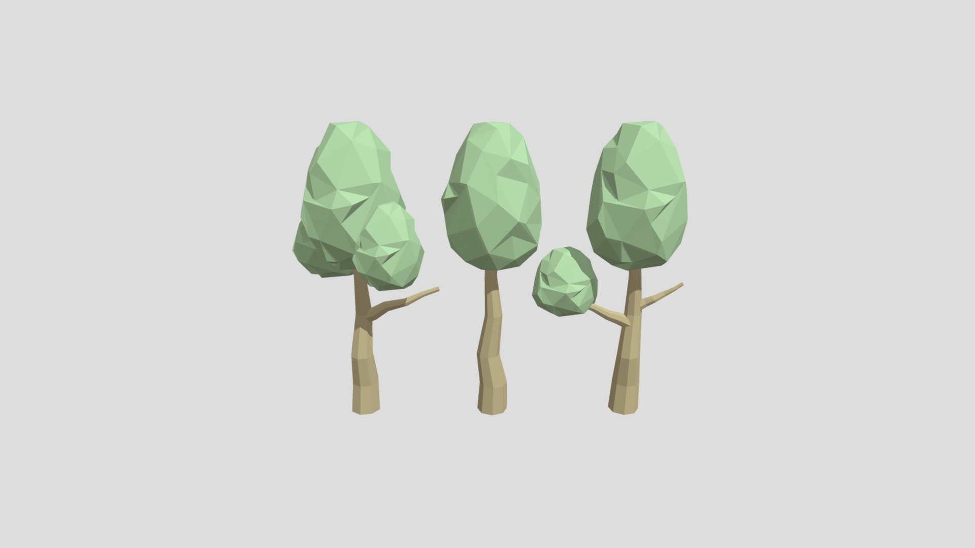 Low-poly Trees - 3D model by MarleyC (@Marley_C) [3ce9471] - Sketchfab