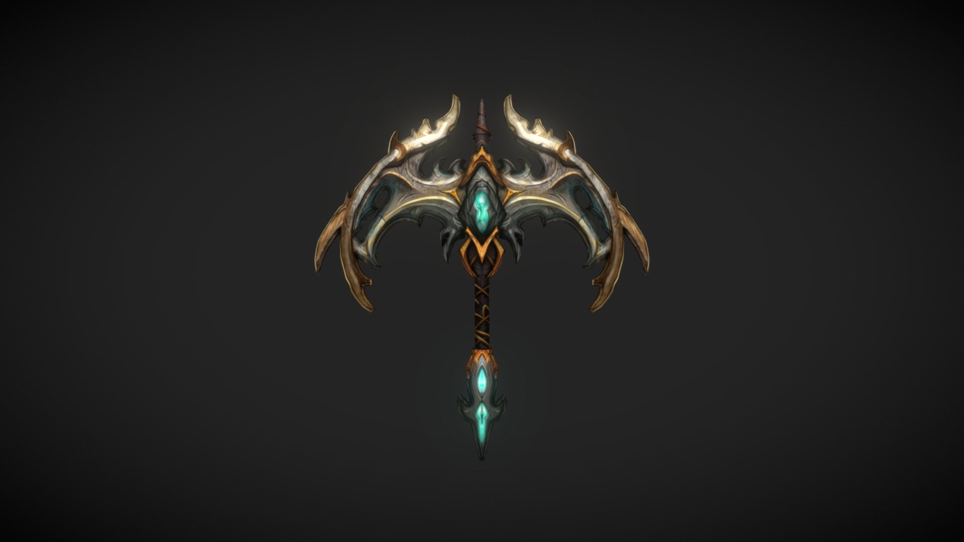 Scythe Handpainted Texture Stylized Lowpoly - Buy Royalty Free 3D model ...