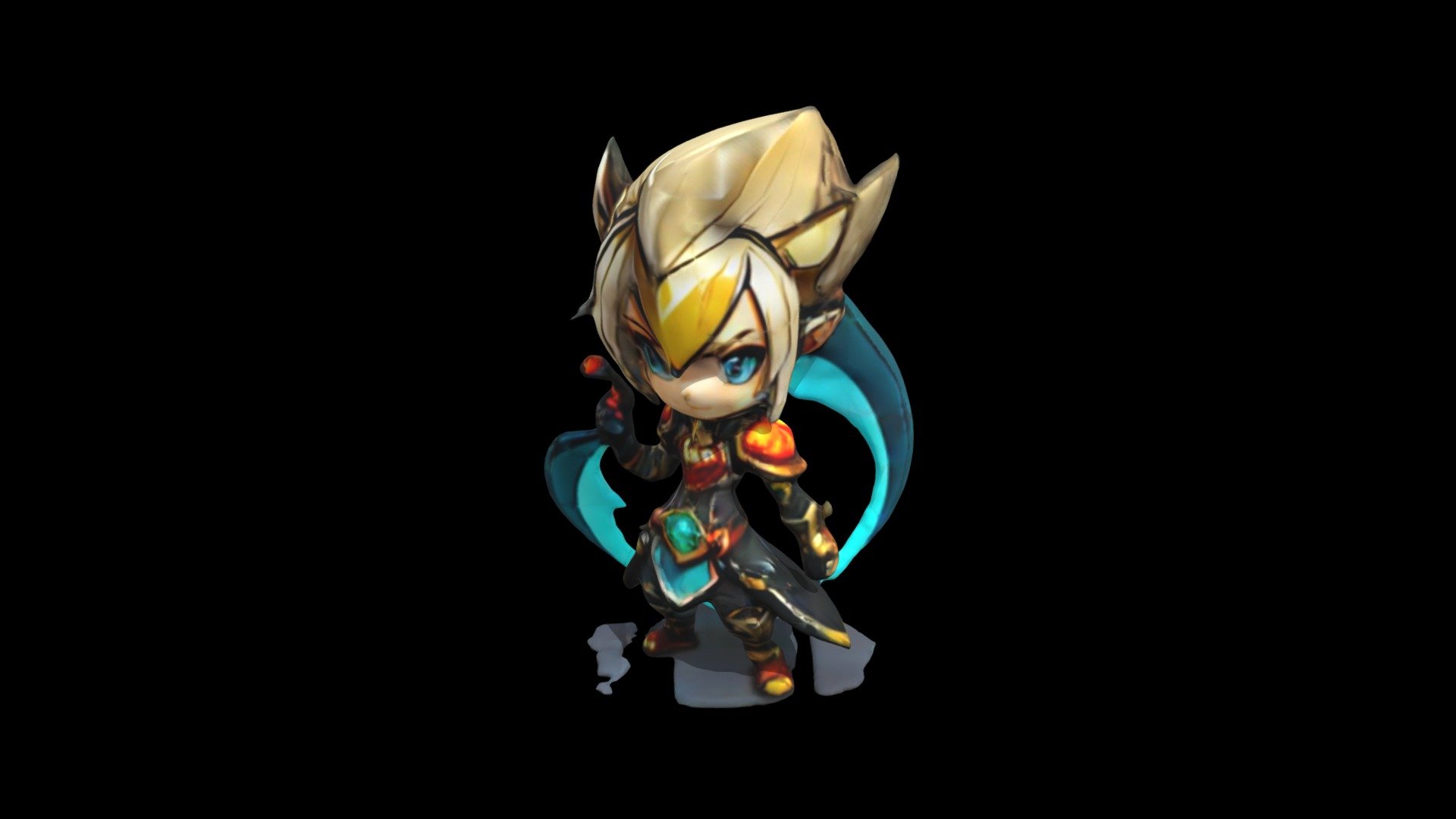 An illustration of a female elf character with l - Download Free 3D ...