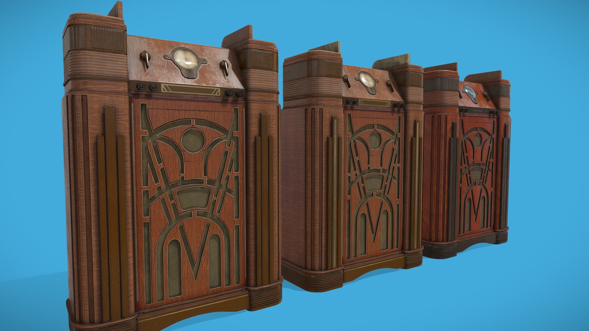 1930s Floor Radio Consoles Type A - 3D model by Mad_Lobster_Workshop ...