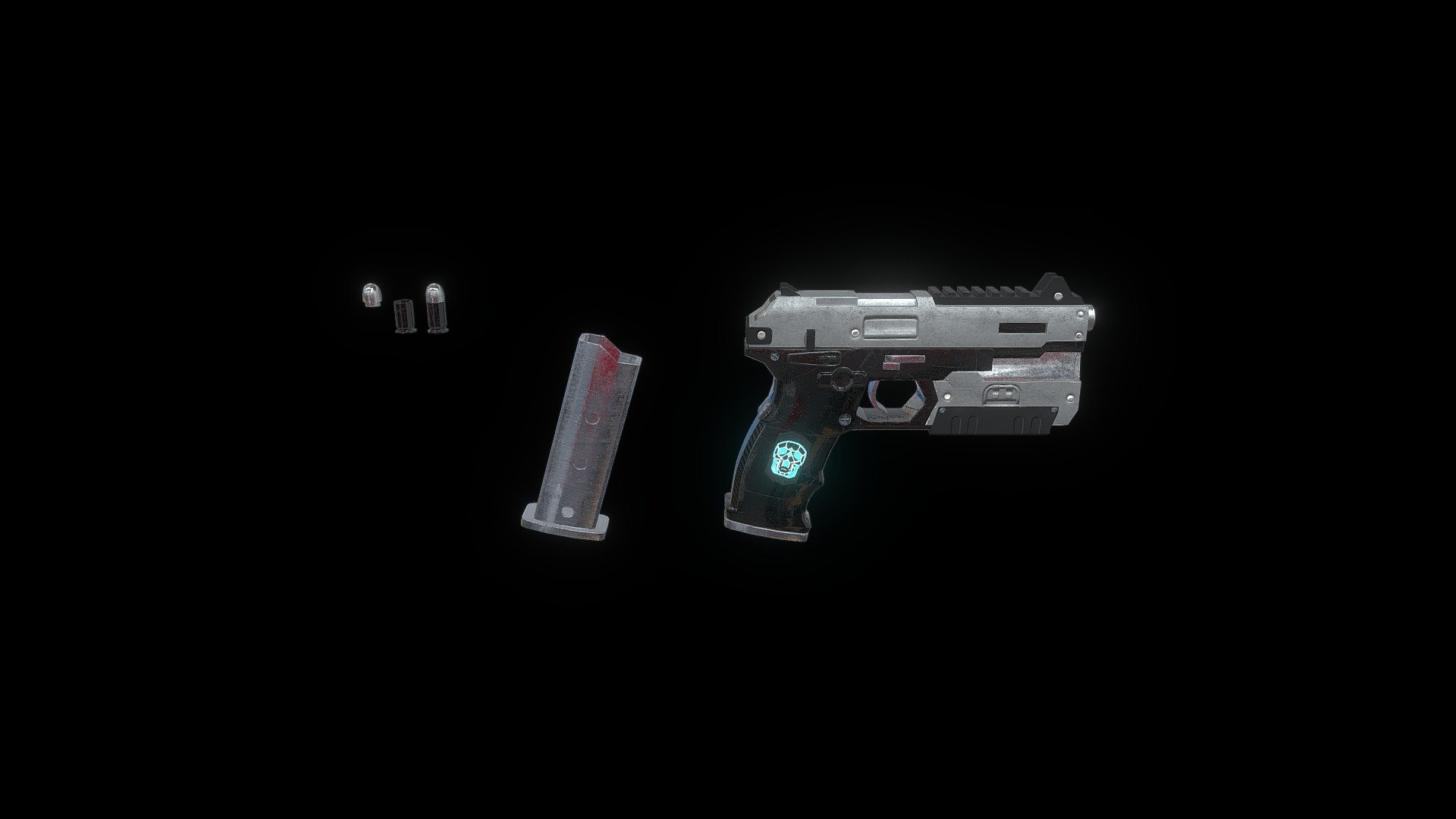 handgun - 3D model by jesamabin [3cf508a] - Sketchfab