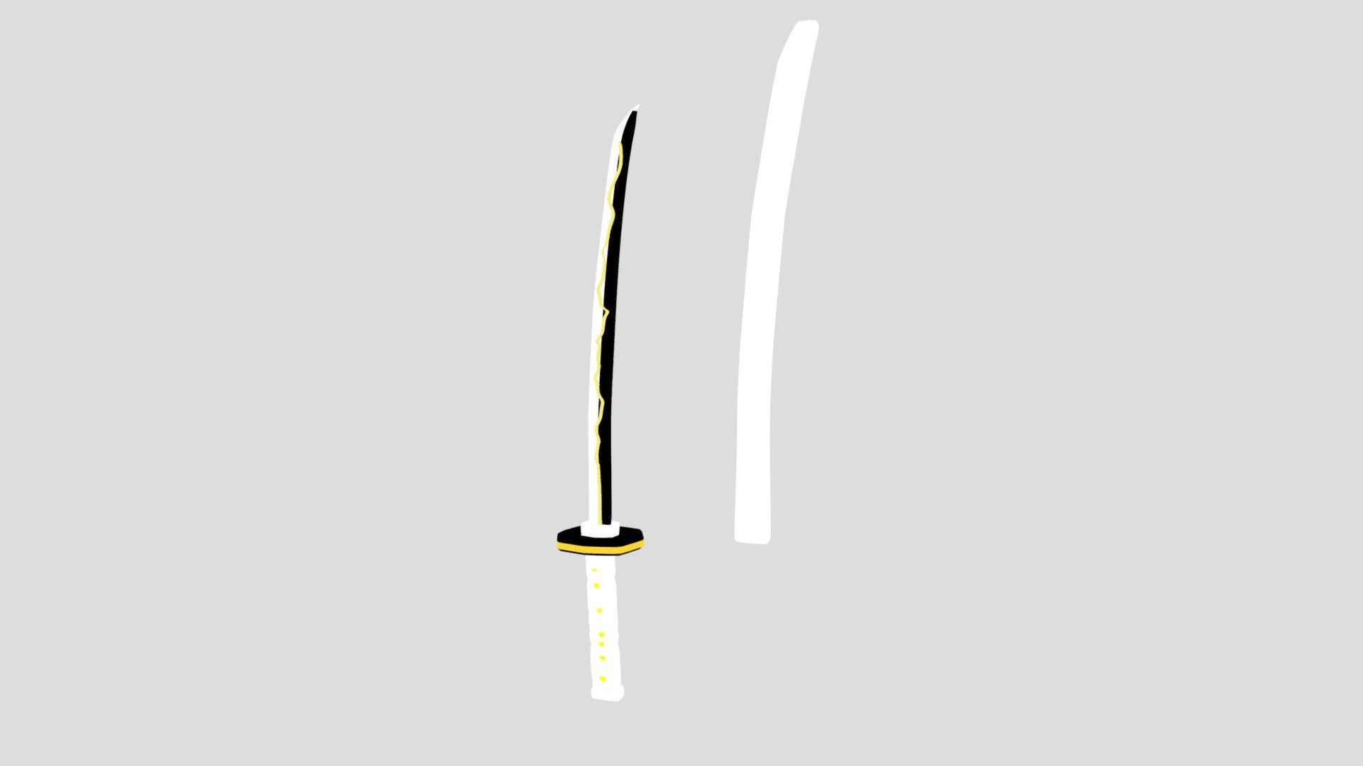 zentesu sword1 - 3D model by kkio76 [3cf6c1d] - Sketchfab