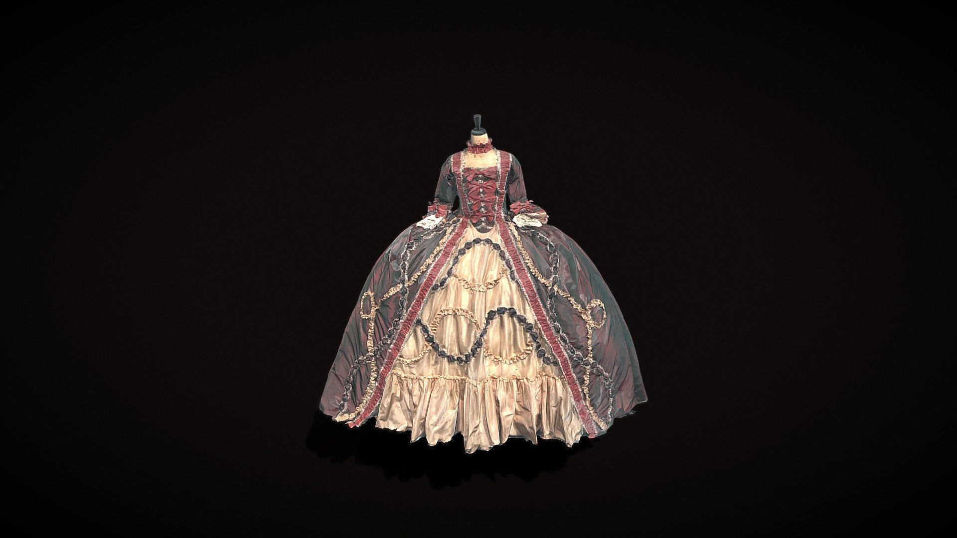 Court_ Dress_final - Download Free 3D model by maya_f_jones [3cf6f68 ...