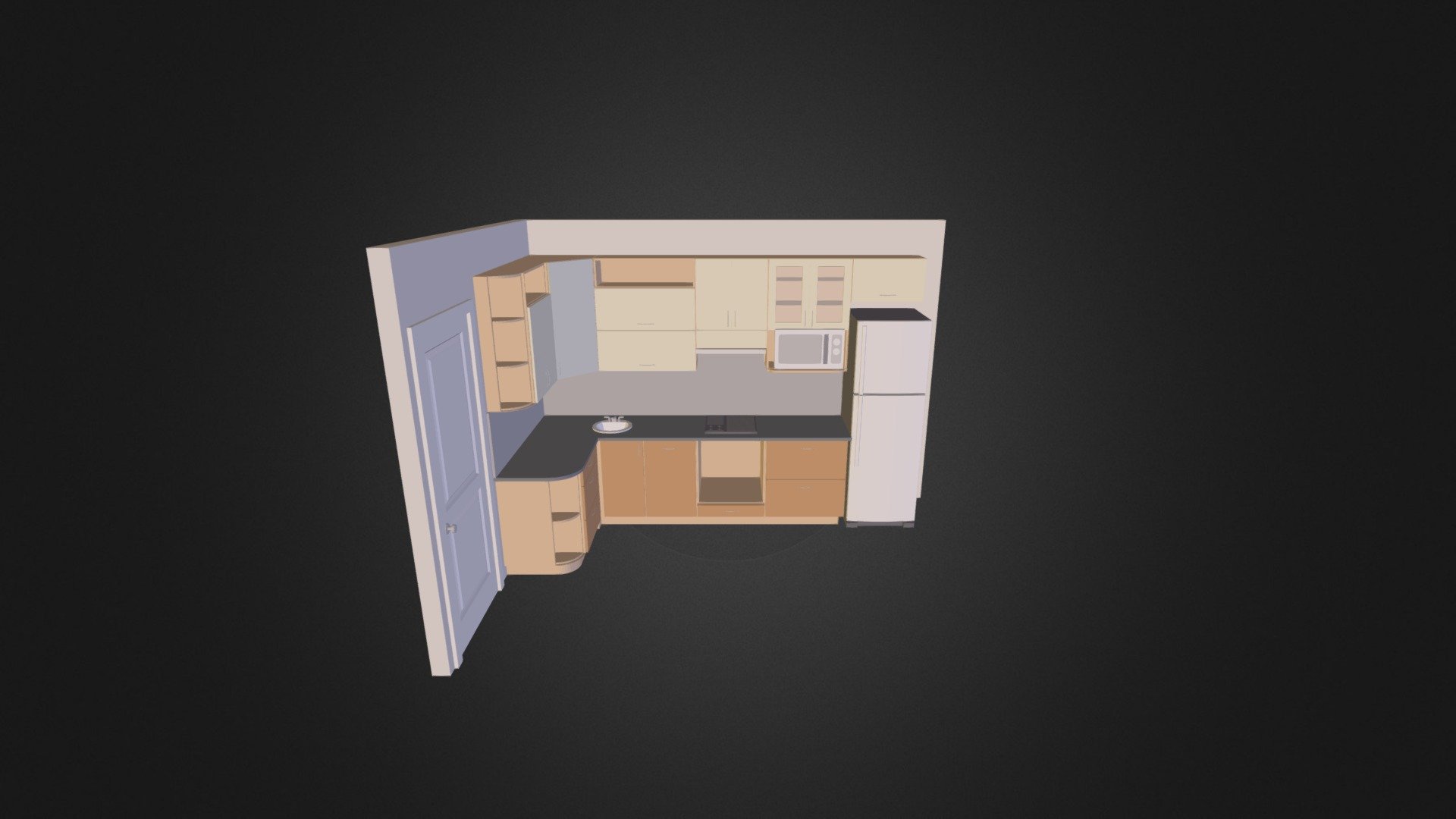 Kitchen - 3D model by mgformat [3cf8945] - Sketchfab