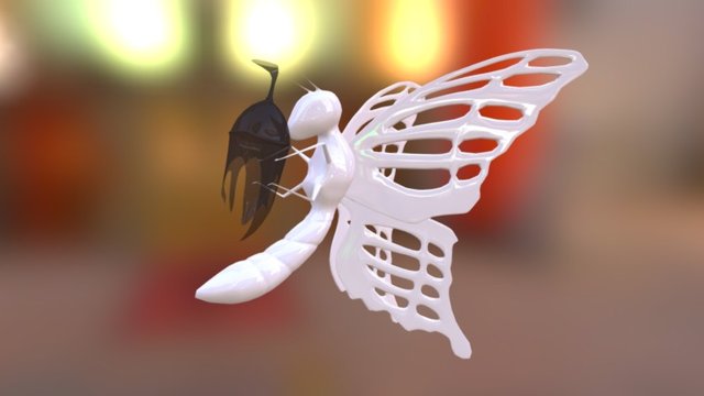 Butterfly With Cocoon - Download Free 3D model by Xiao Yang (@xyang ...