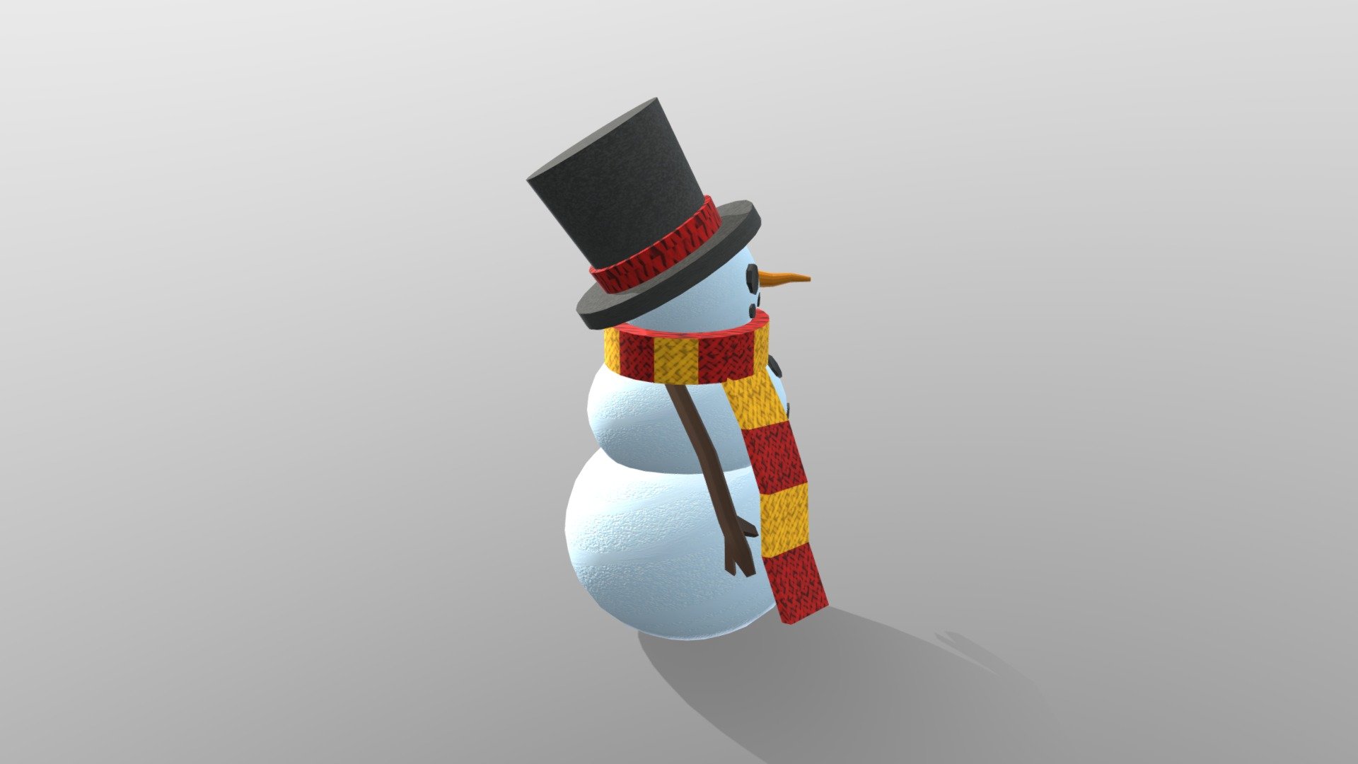 snowman - 3D model by HoniMustard [3cfe5d0] - Sketchfab