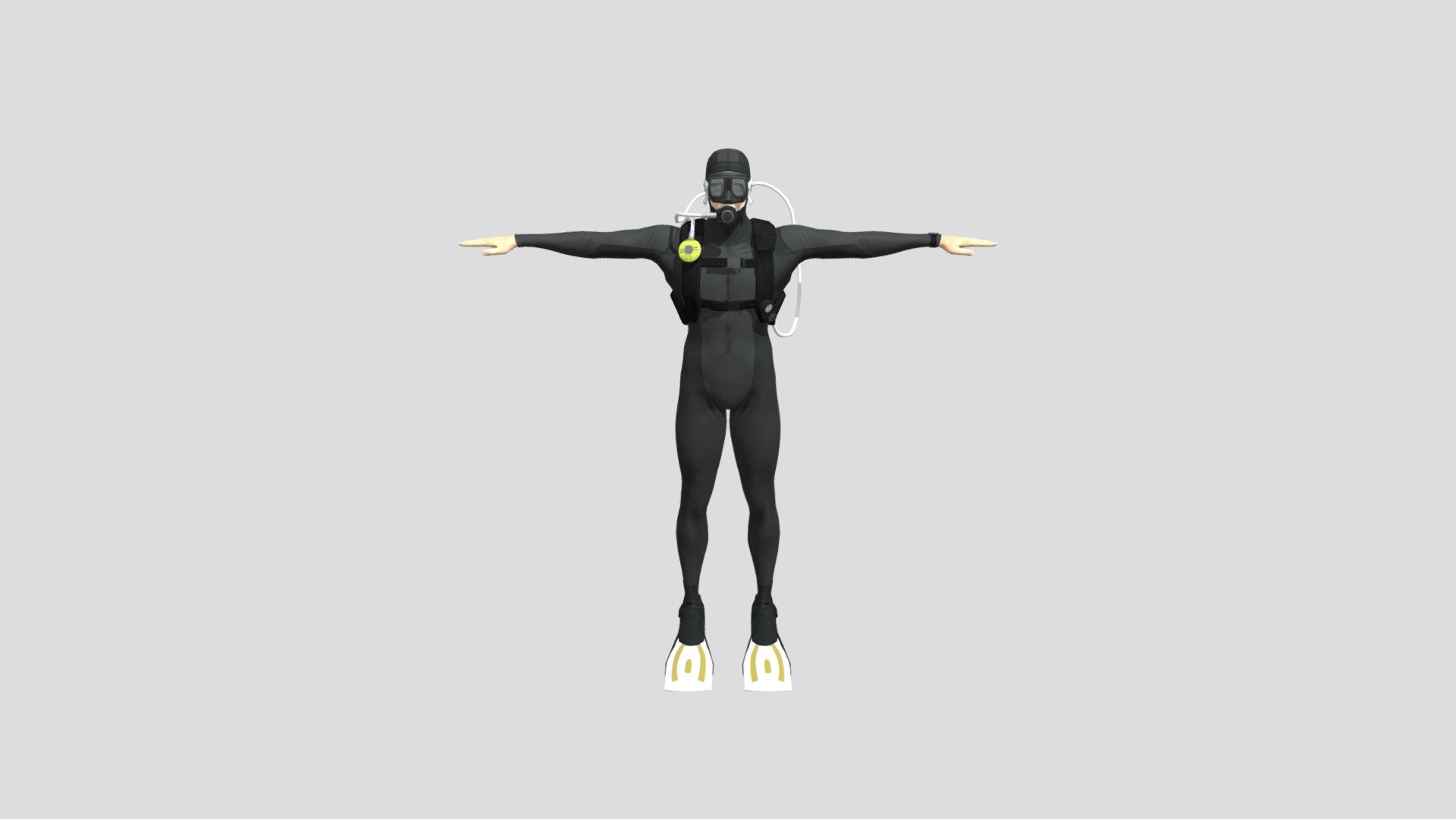Scuba Diver - Download Free 3D model by turelljc [3cffae9] - Sketchfab