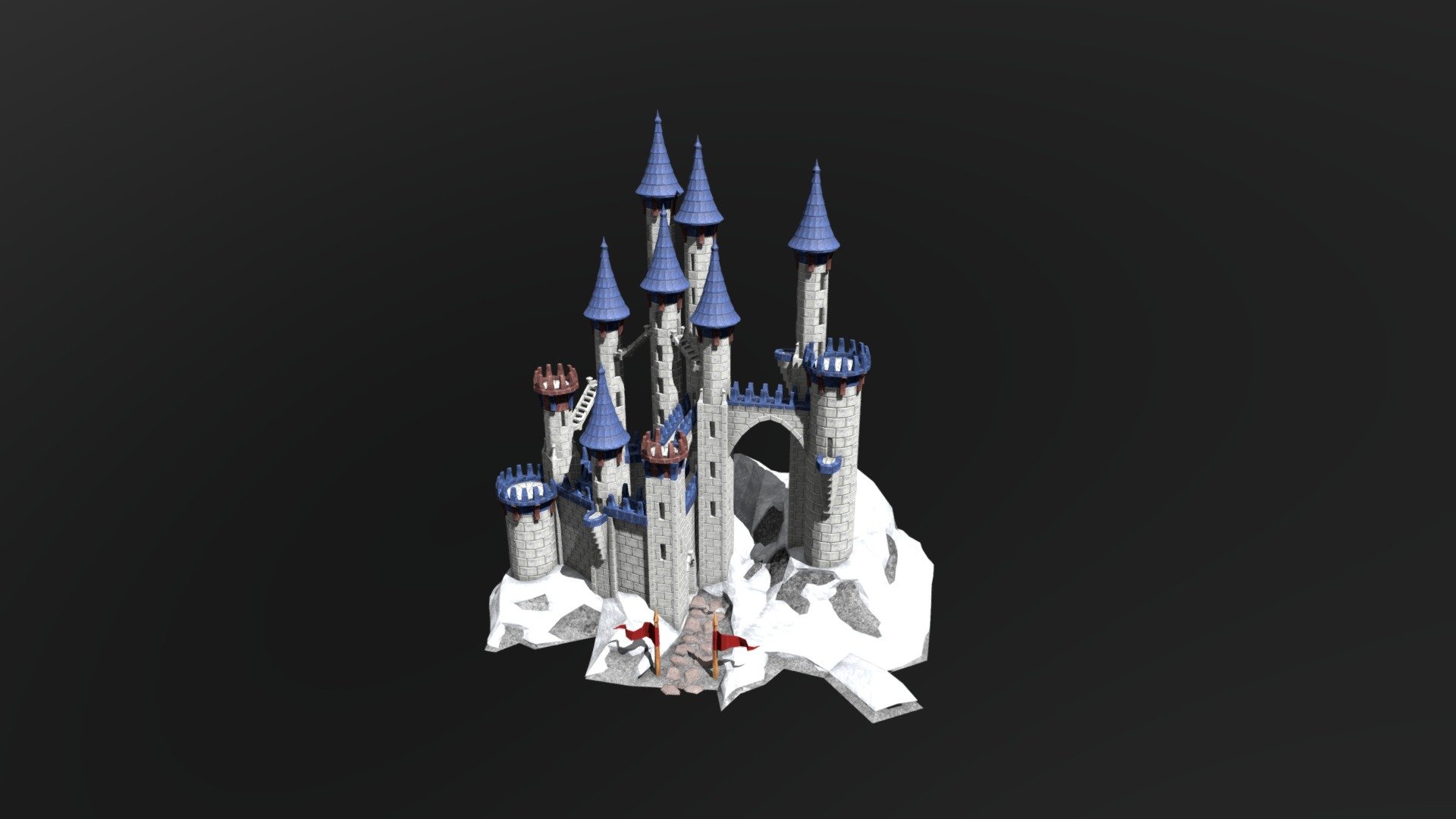 The Wizard Castle From The Heroes III 3D Model By SergeySerebry the-wizard-castle-from-the-heroes-iii-3d-model-by-sergeyserebry