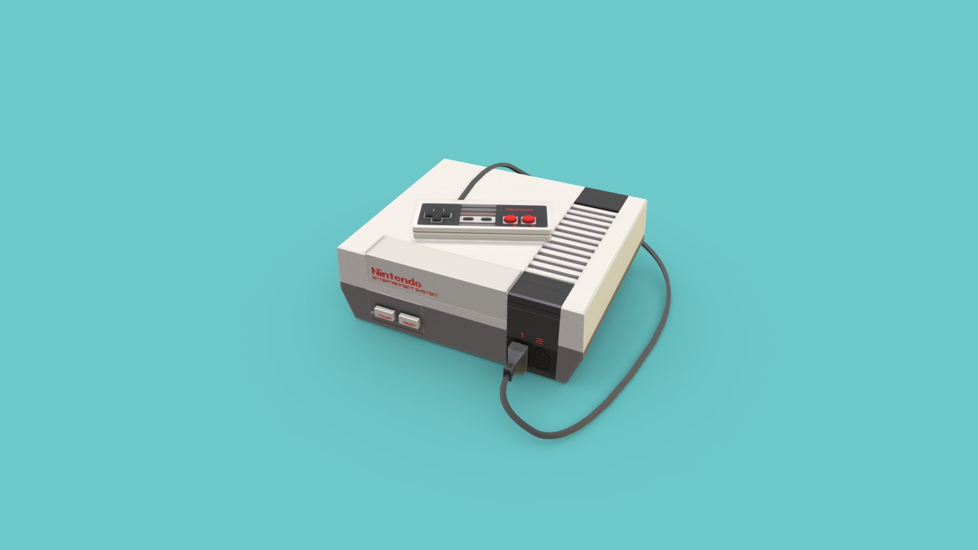 Nintendo Entertainment System - 3D model by Unconid [3d05bd5] - Sketchfab