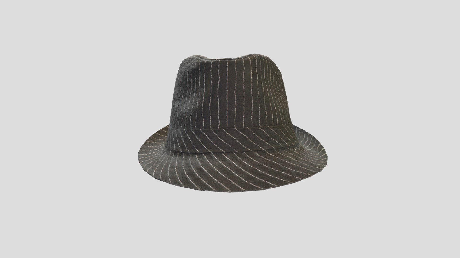 Striped Fedora Hat - Download Free 3D model by David Wigforss (@dwigfor ...