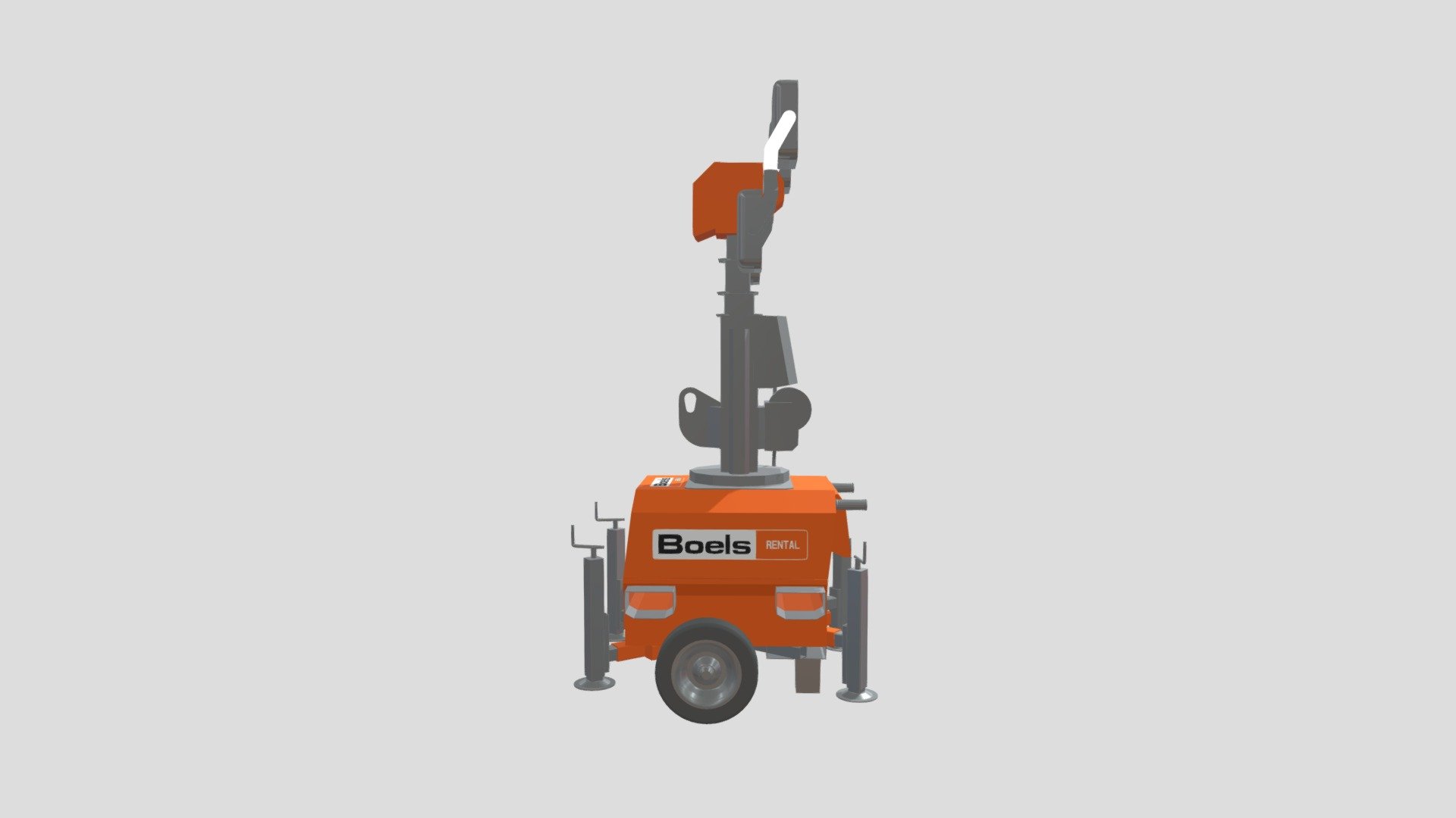 Boels Rental - Tower Light Trime (X- Chain) - 3D model by bimstore ...