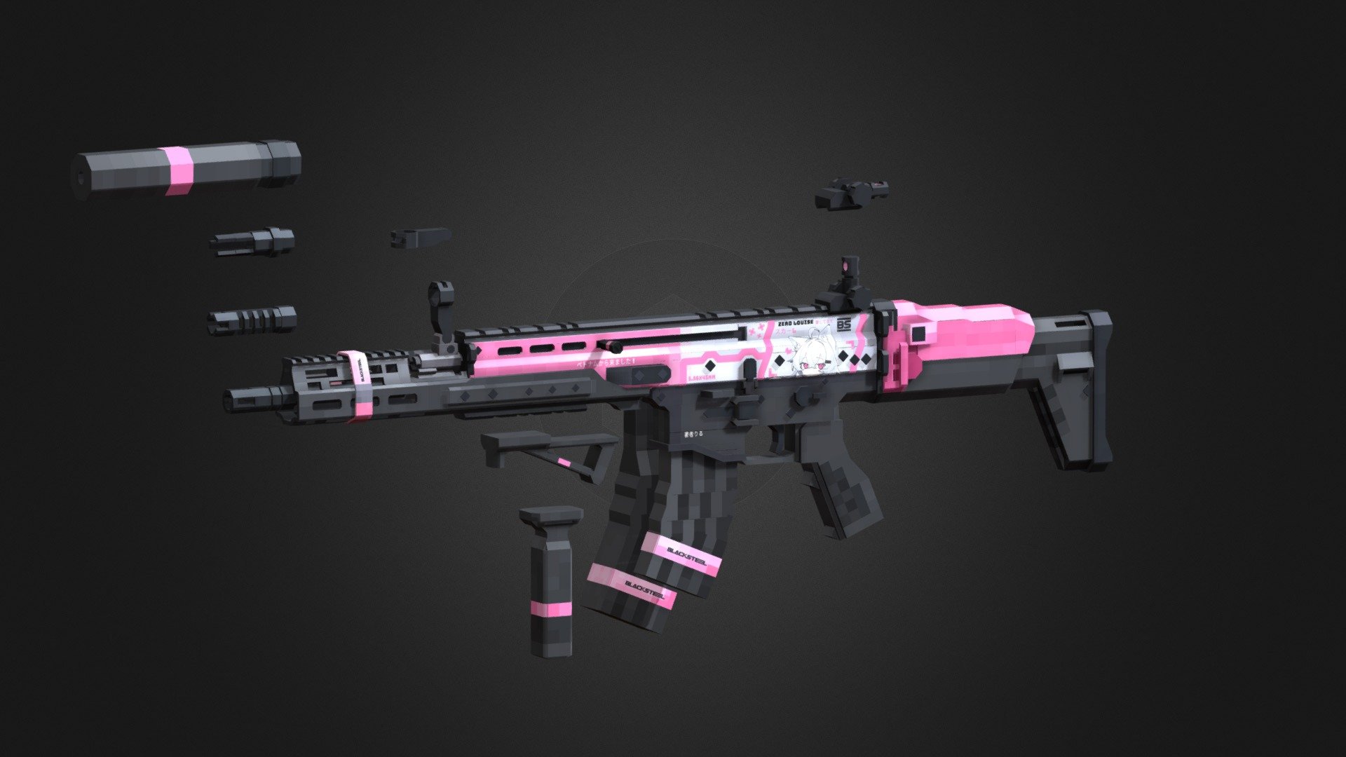 [Timeless And Classic] Scar-L custom - 3D model by ZeroLouise (@Thienlong67) [3d07d16] - Sketchfab