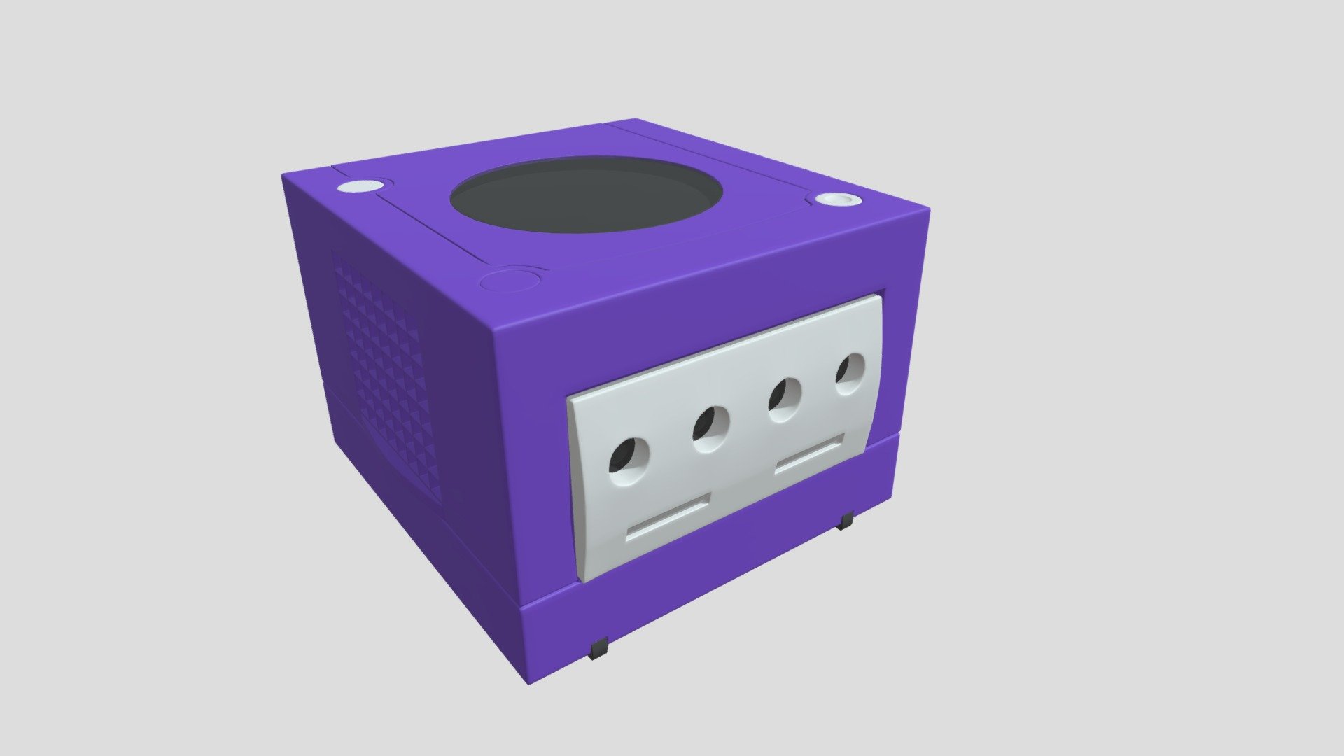 Violet Gamecube - 3D model by Emily Funk (@efunk46) [3d084db] - Sketchfab