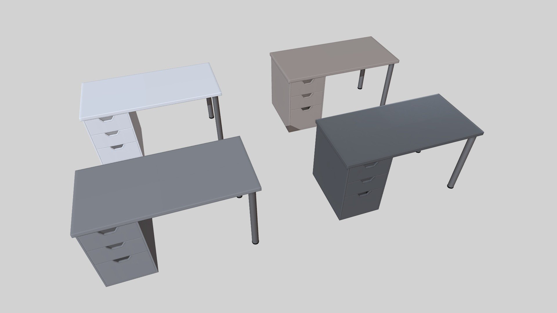 Writing tables - 3D model by NikiYani [3d0a35b] - Sketchfab