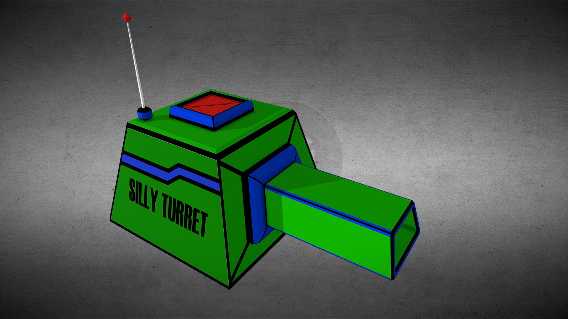 Silly Turret Low Poly - Download Free 3D model by meitdev [3d0af11 ...