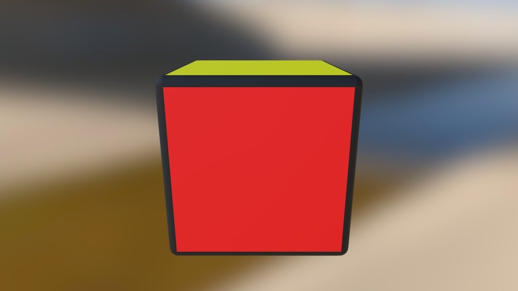 Cube with 7 Materials＆Vertex Color - 3D model by hugo2016 [3d0b982 ...