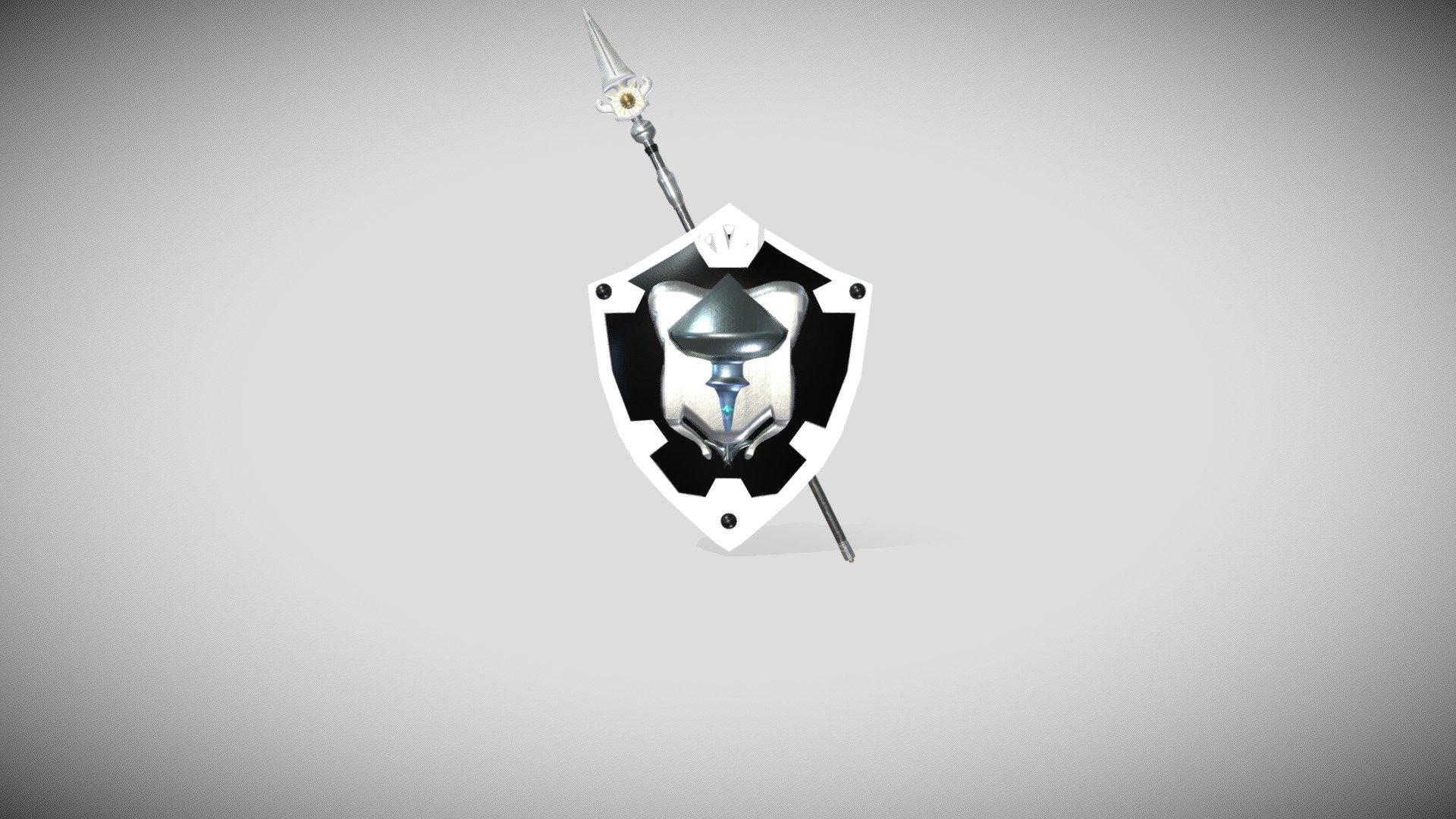 Indestructible shield & Spear Terang - 3D model by le_patate [3d12f23 ...