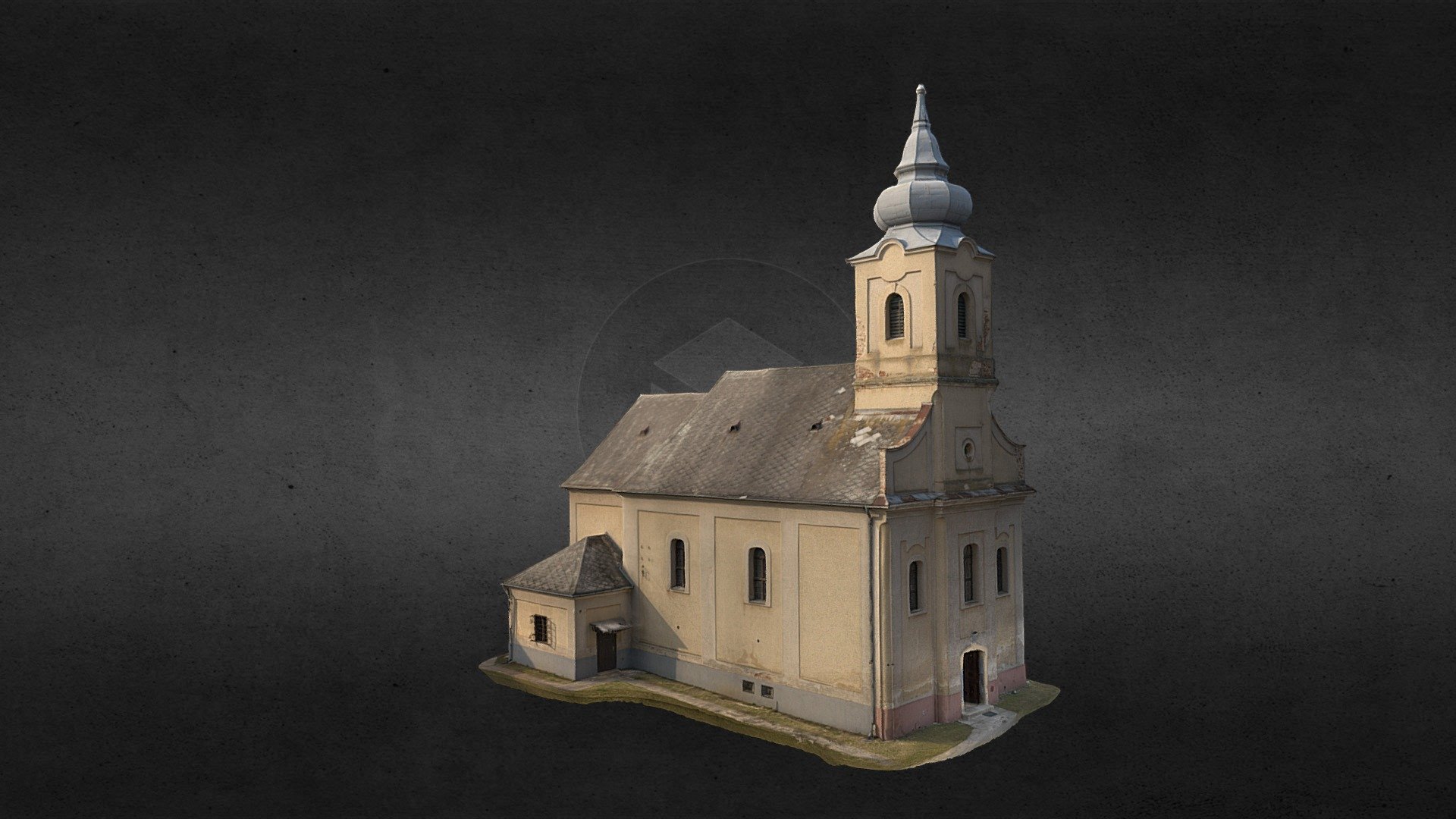 Pusztamagyaród, Keresztelő Szent János templom - 3D model by Laser ...
