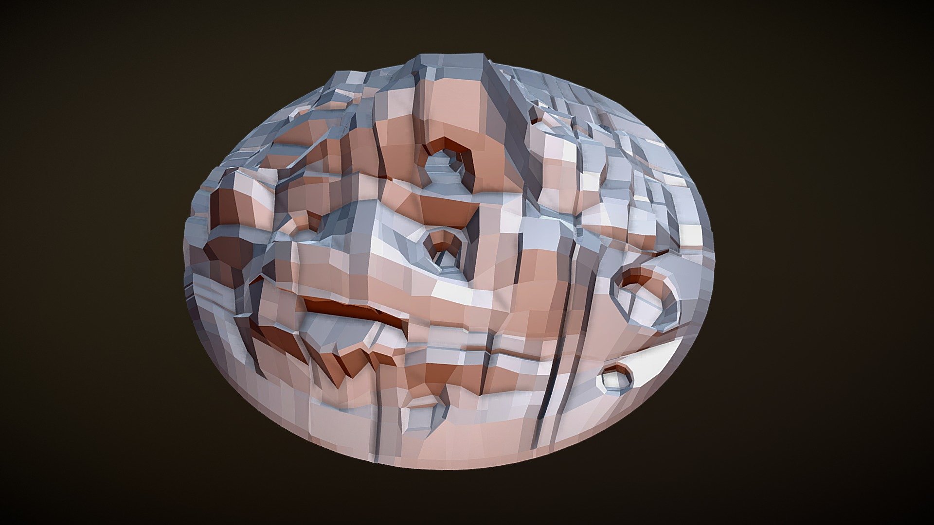 Low Poly Mountain Top (version 3) - 3D model by mhulse [3d15316 ...