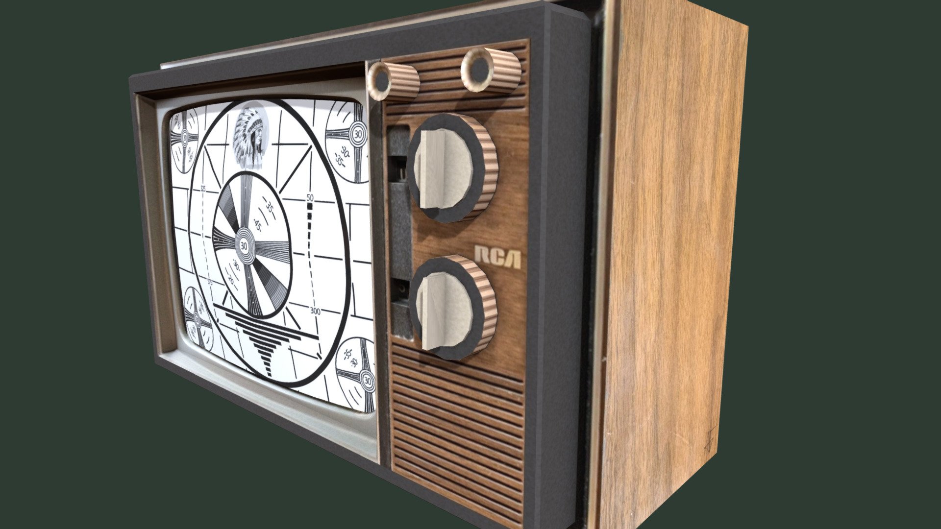 TV, RCA 9in - Download Free 3D model by andrewfrueh [3d15a37] - Sketchfab