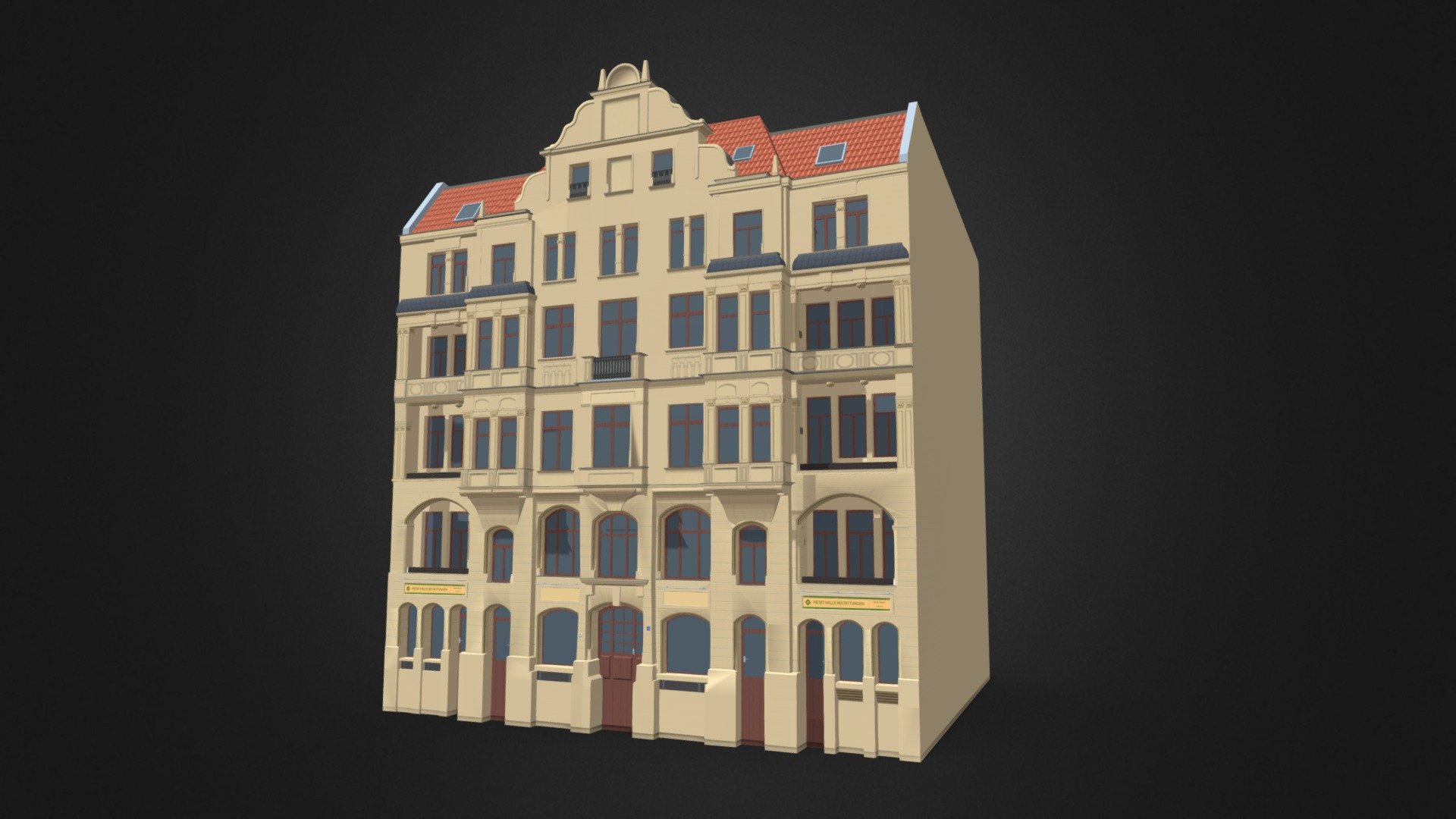 low poly building 3d model - 3D model by Art ssfk (@artssfk) [3d17d41 ...