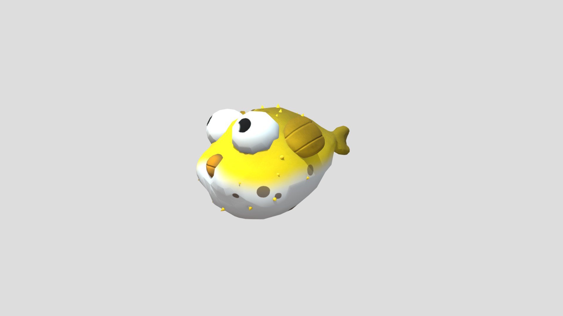 Pufferfish (Exploder enemy) - 3D model by Laura.Clarke [3d18072] - Sketchfab