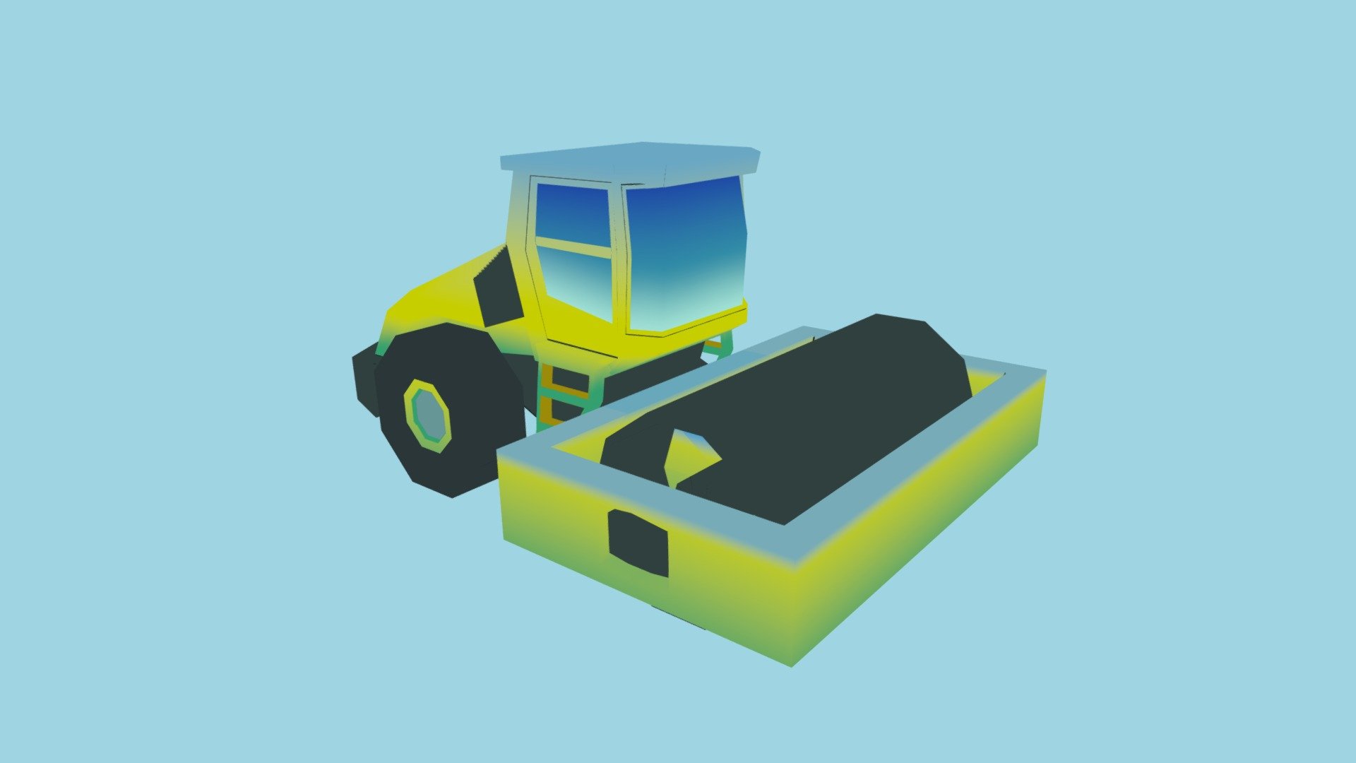 Stylized Road Roller - 3D model by sottel [3d1babe] - Sketchfab