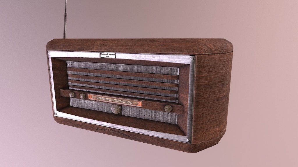 Early 1950's Radio - 3D model by PrototypeFrog [3d1c17d] - Sketchfab