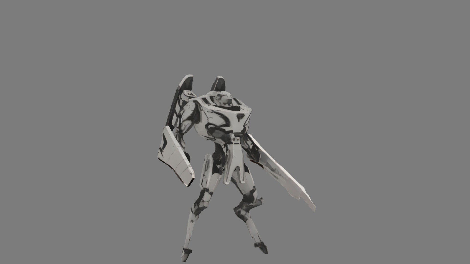futuristic robotic mech - 3D model by babelconcepts [3d1db86] - Sketchfab