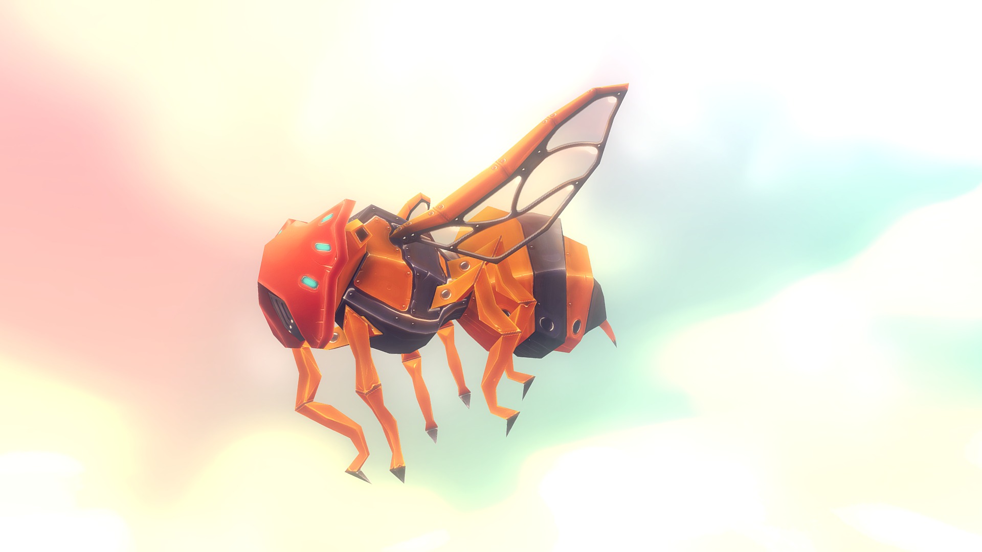Robotic Wasp - 3D model by Sebastian Irmer (@.sebastian.) [3d20b6b ...