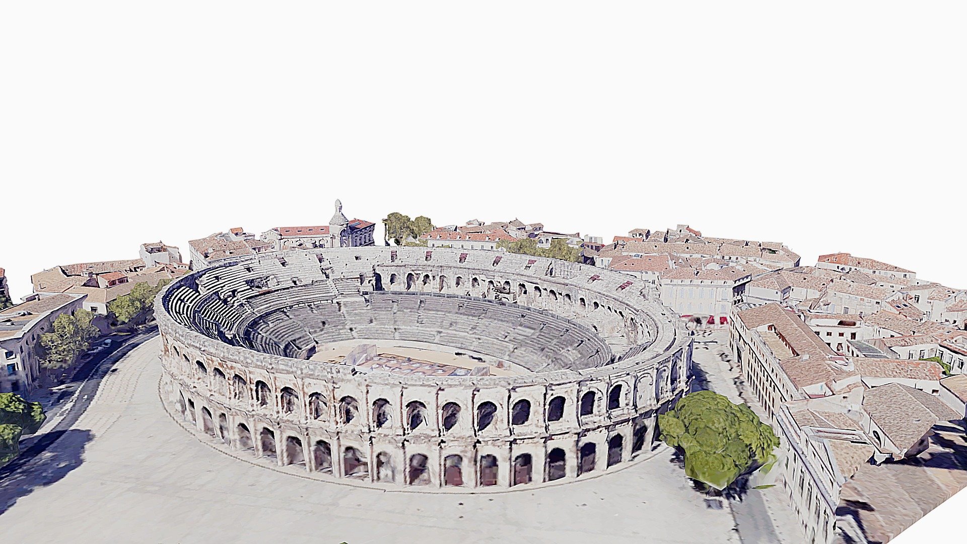 Roman Circus,Nimes,coliseo,arena,scan,map - 3D model by SENSIET ...