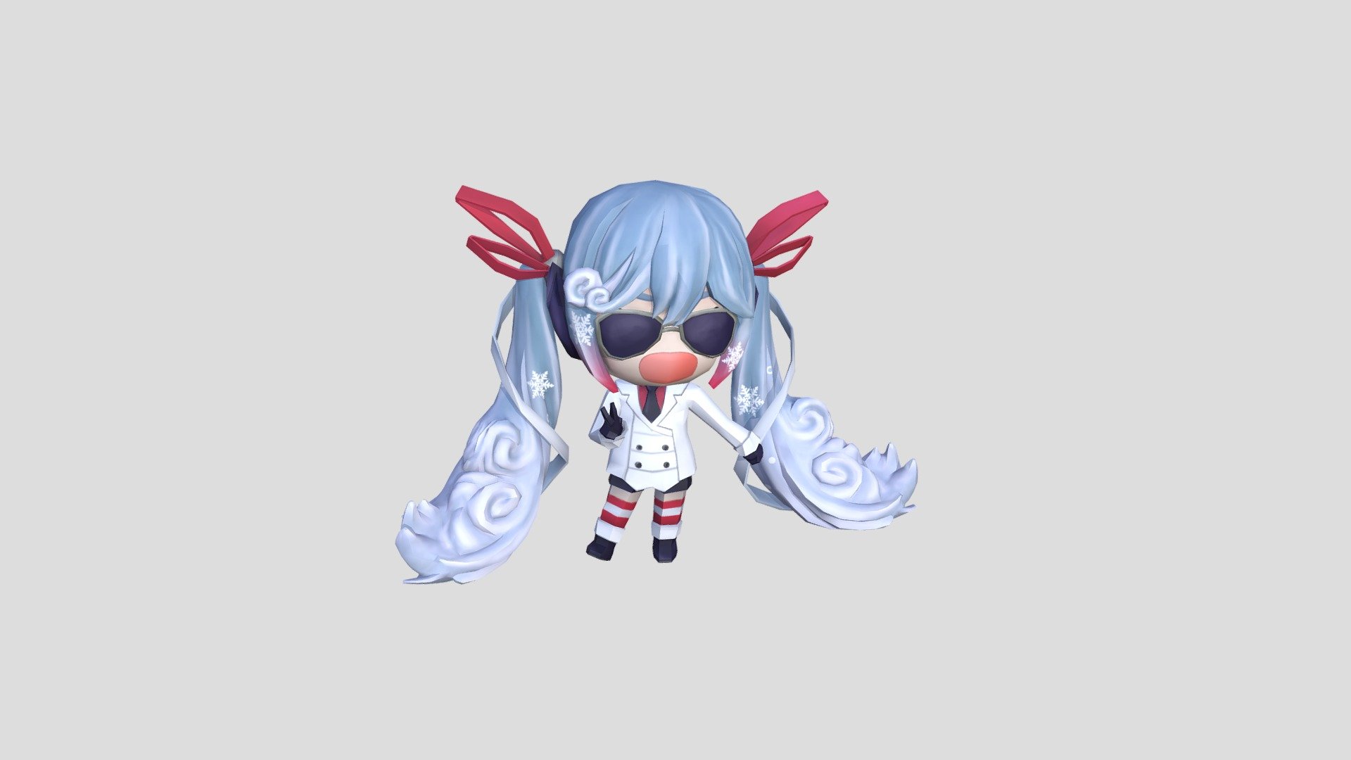 Pose2 - Snow Miku 2022 nendroid - 3D model by sbj_rin [3d26405] - Sketchfab