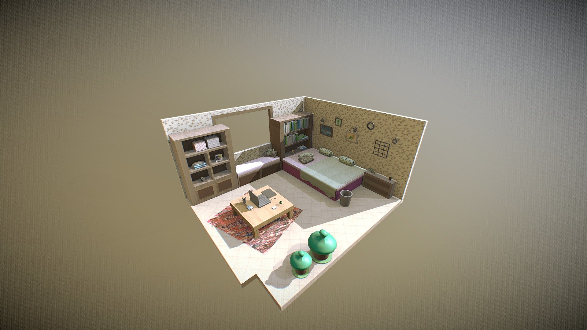 room interior - Download Free 3D model by AnumZCoolArt (@iishaa.great ...